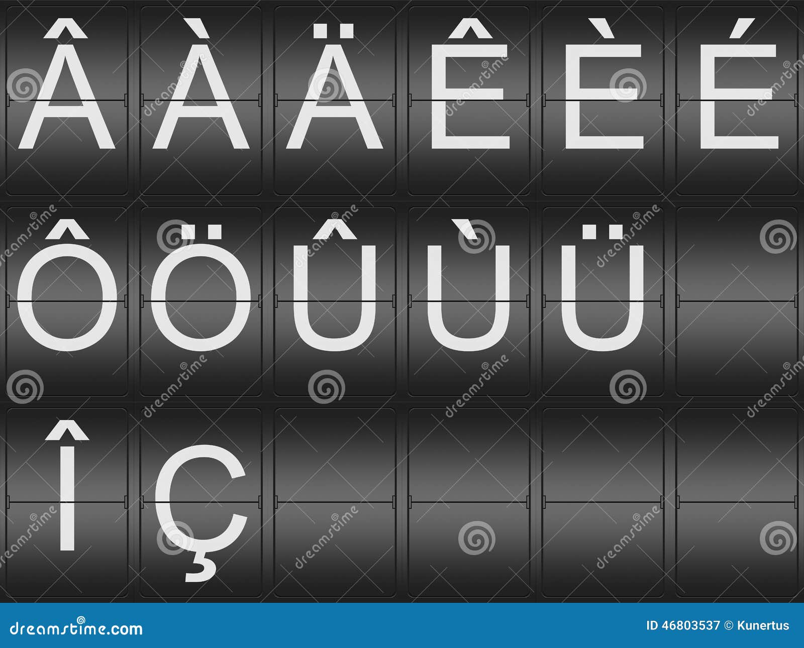 Collection Of Umlaut And Accent Letters Royalty-Free Stock Photo ...