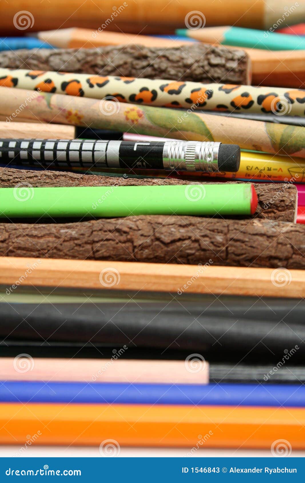 Collection of Unusual Pencils for Plotting and Drawing Stock Image ...