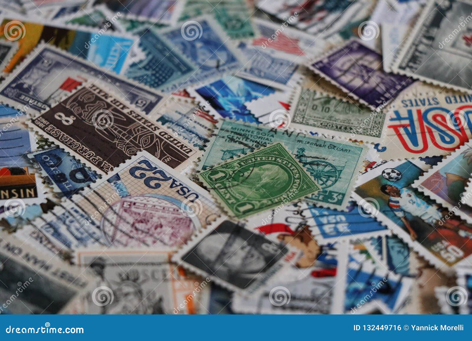 Assortment of United States Stamps. Editorial Photo - Image of antique ...