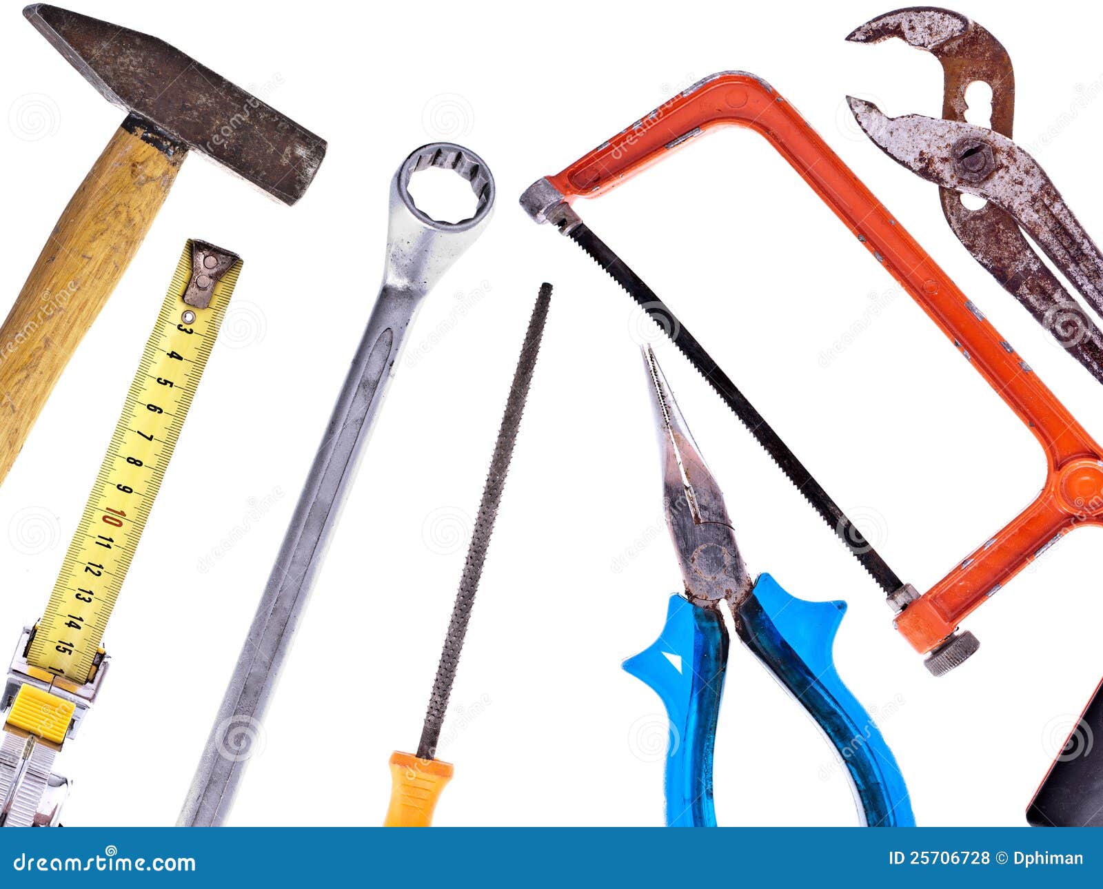 Collection of used tools stock photo. Image of construct - 25706728