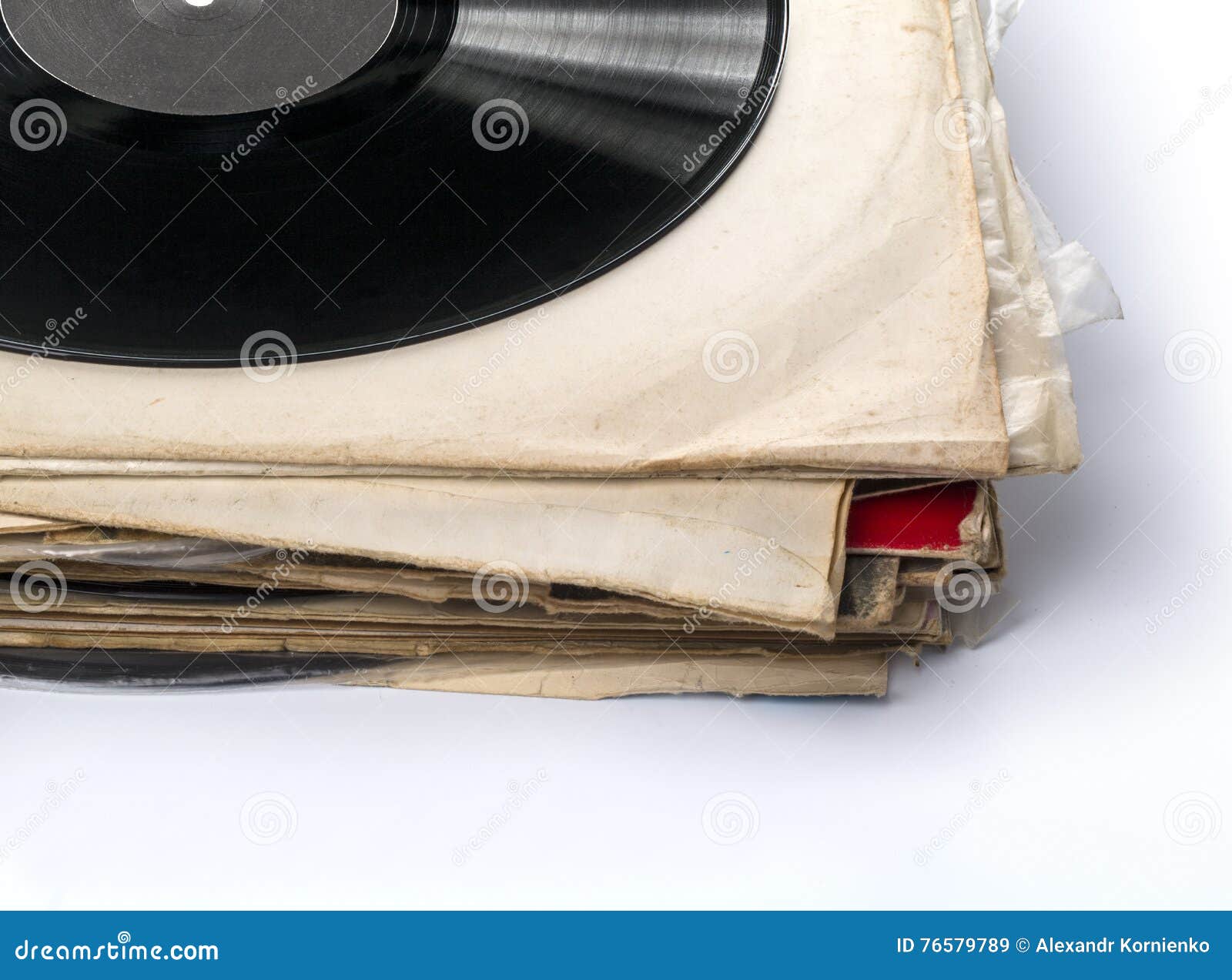 Collection of Used Vinyl Records Stock Image - Image of music, dance ...