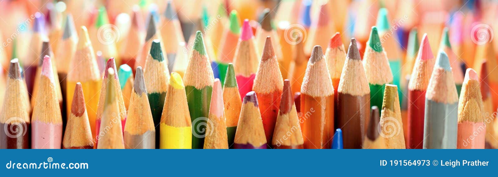 Collection of Used and Worn Colored Pencils Stock Image - Image of ...