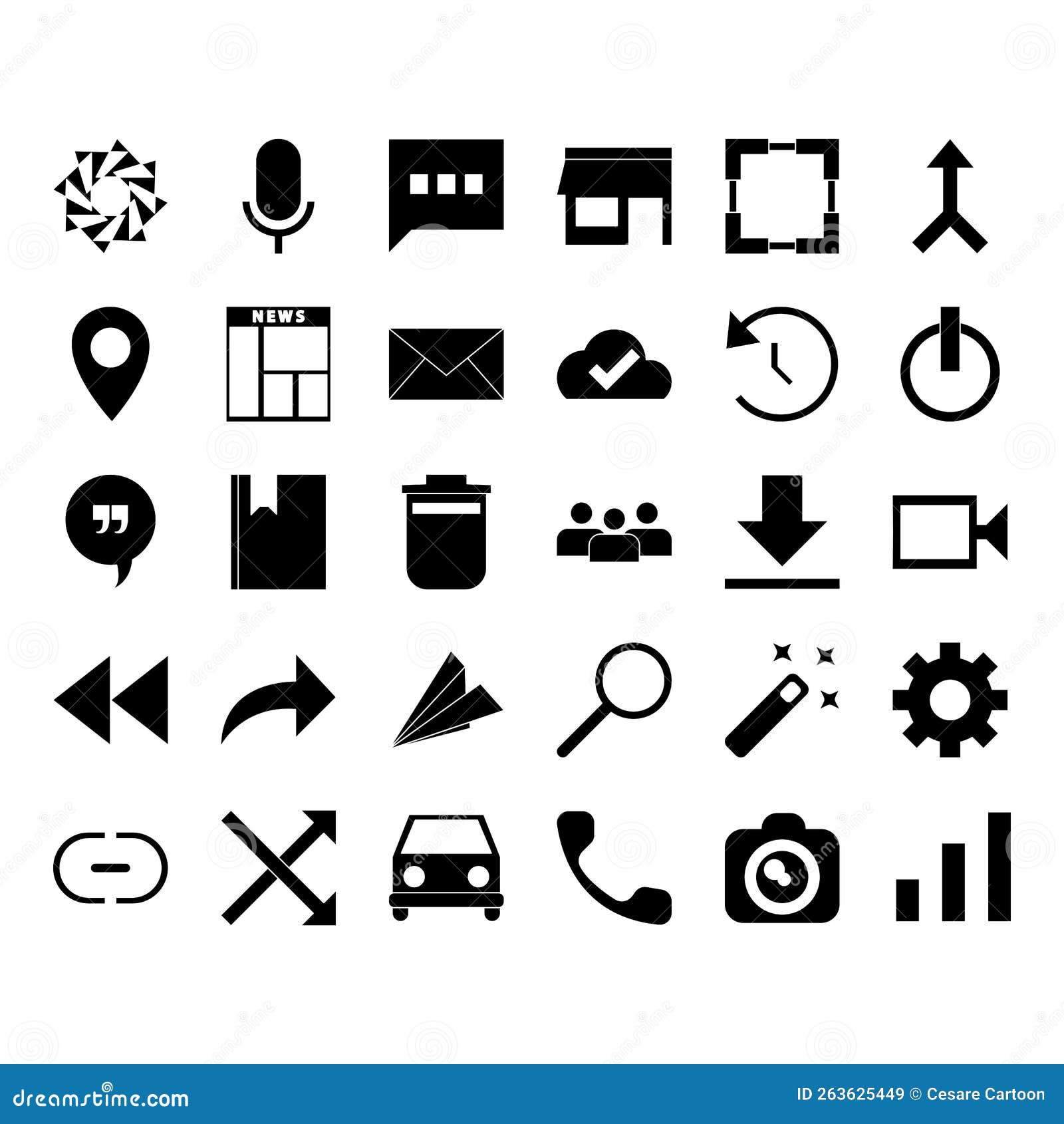 Utility icon set stock vector. Illustration of logo - 263625449