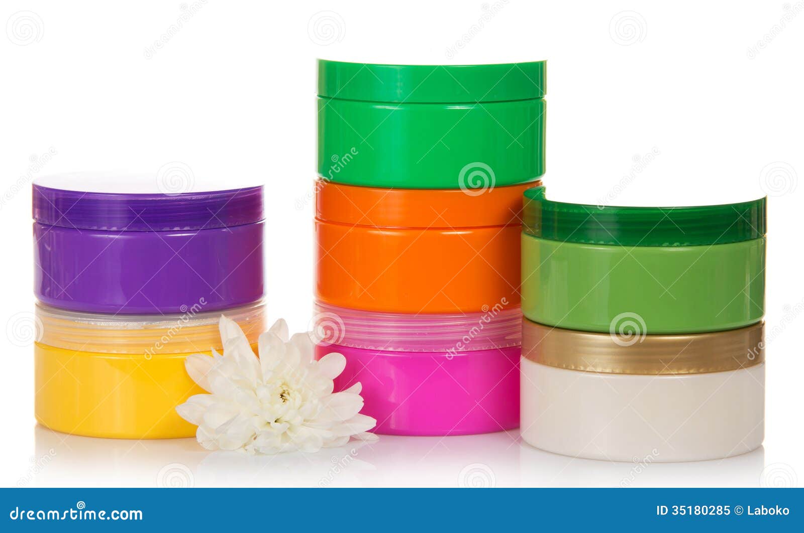 Collection of Various Beauty Hygiene Containers Stock Image - Image of ...