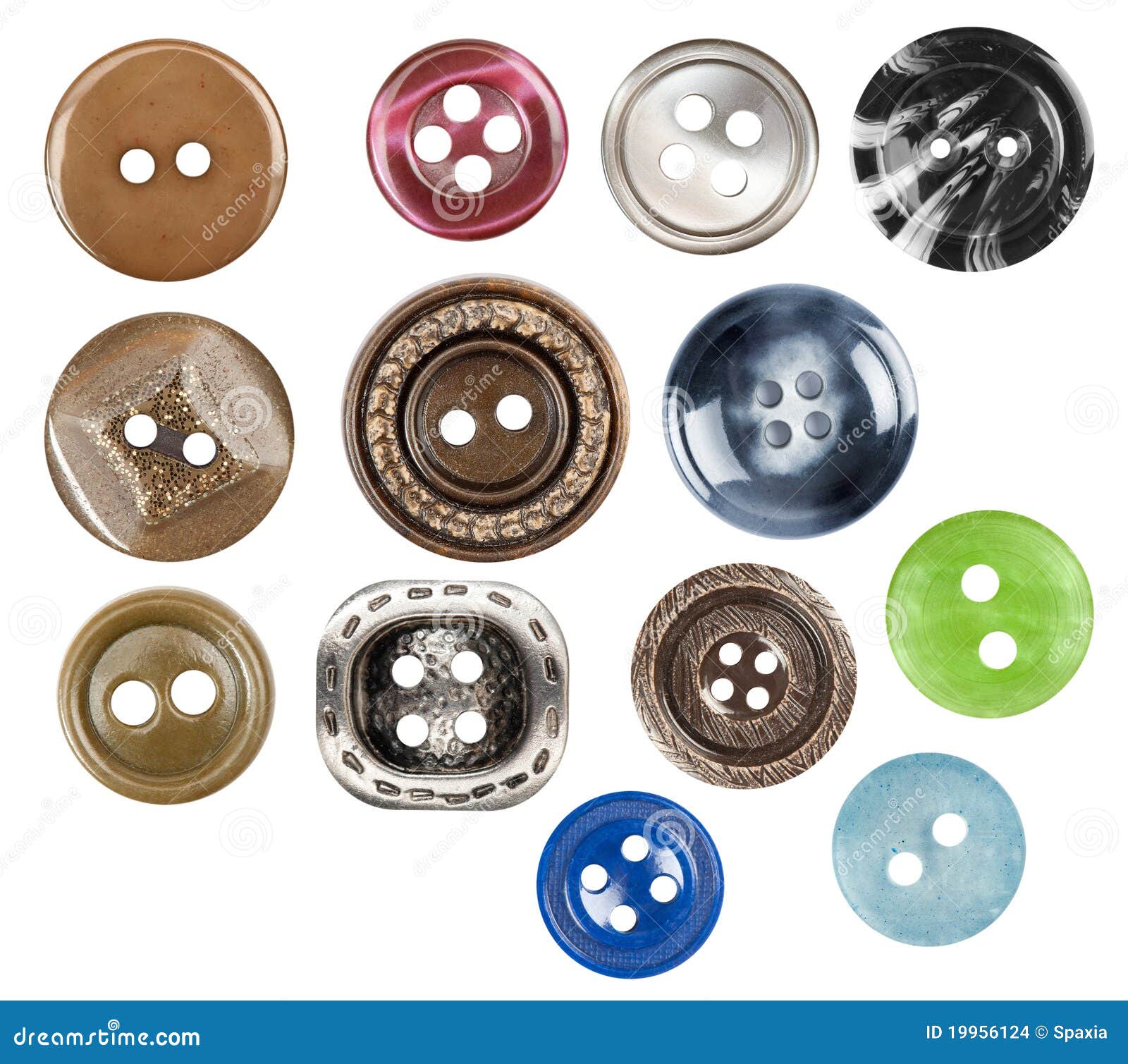 Collection of Various Buttons Stock Photo - Image of plastic, button ...