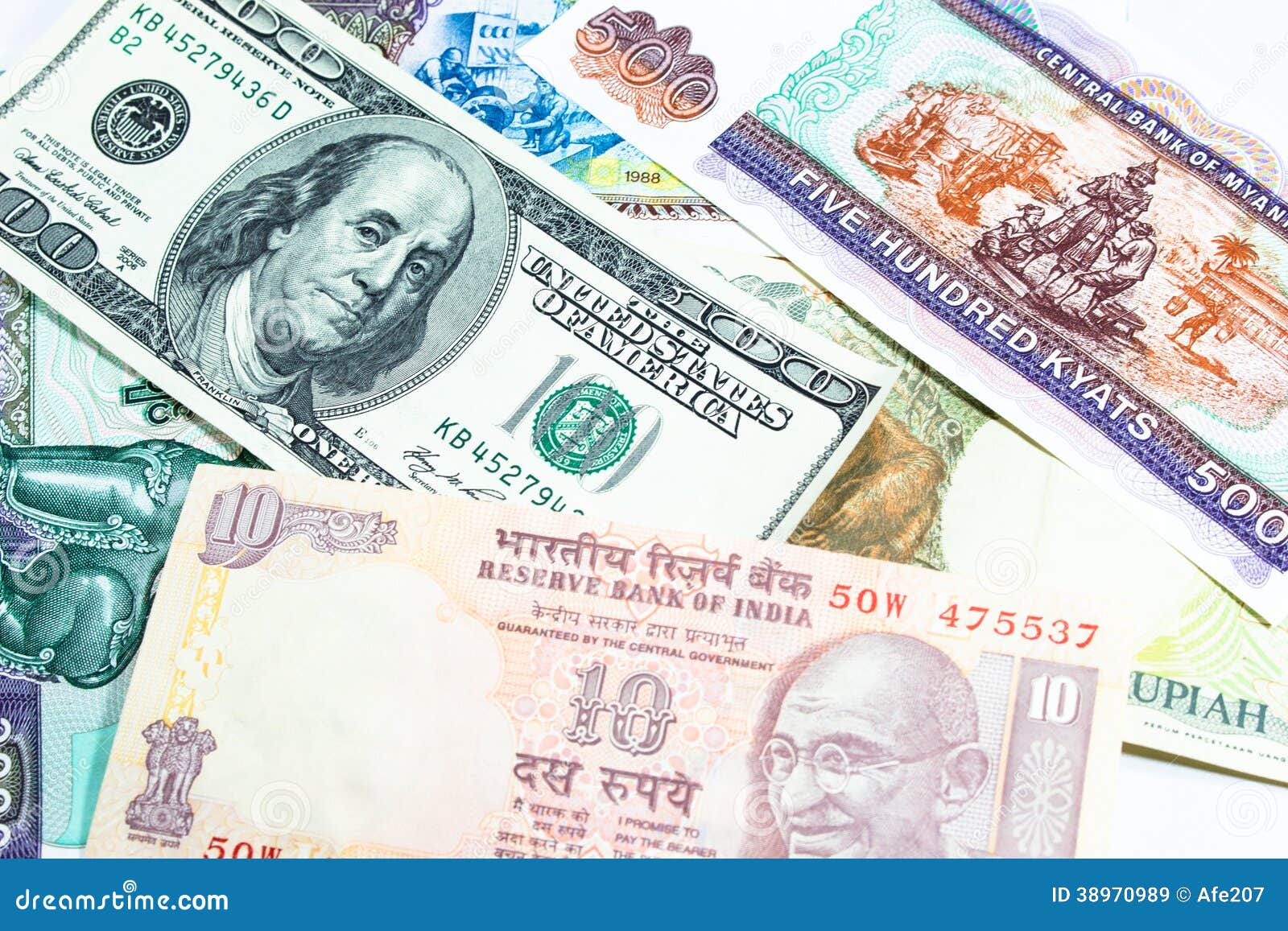 A Collection of Various Currencies Stock Image - Image of foreign ...