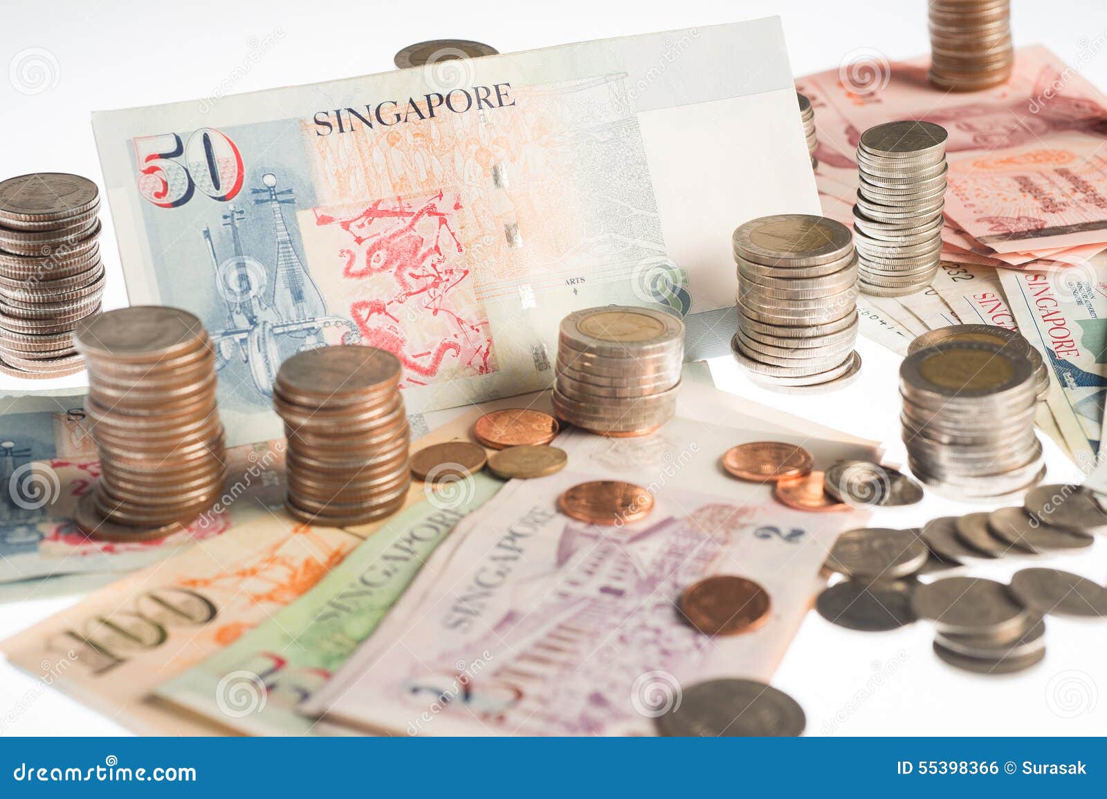 A Collection Of Various Currencies From Countries The Globe Stock Photo ...