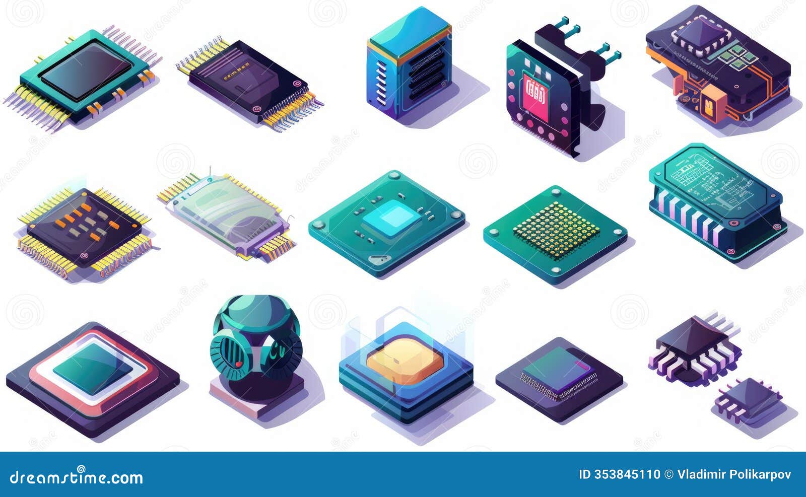 A Collection of Various Electronic Gadgets for Technology Concept ...