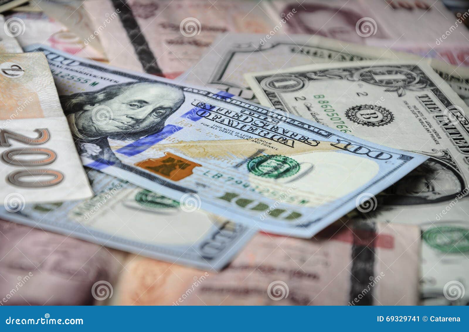 A Collection of Various Foreign Currencies from Countries Spanning the ...