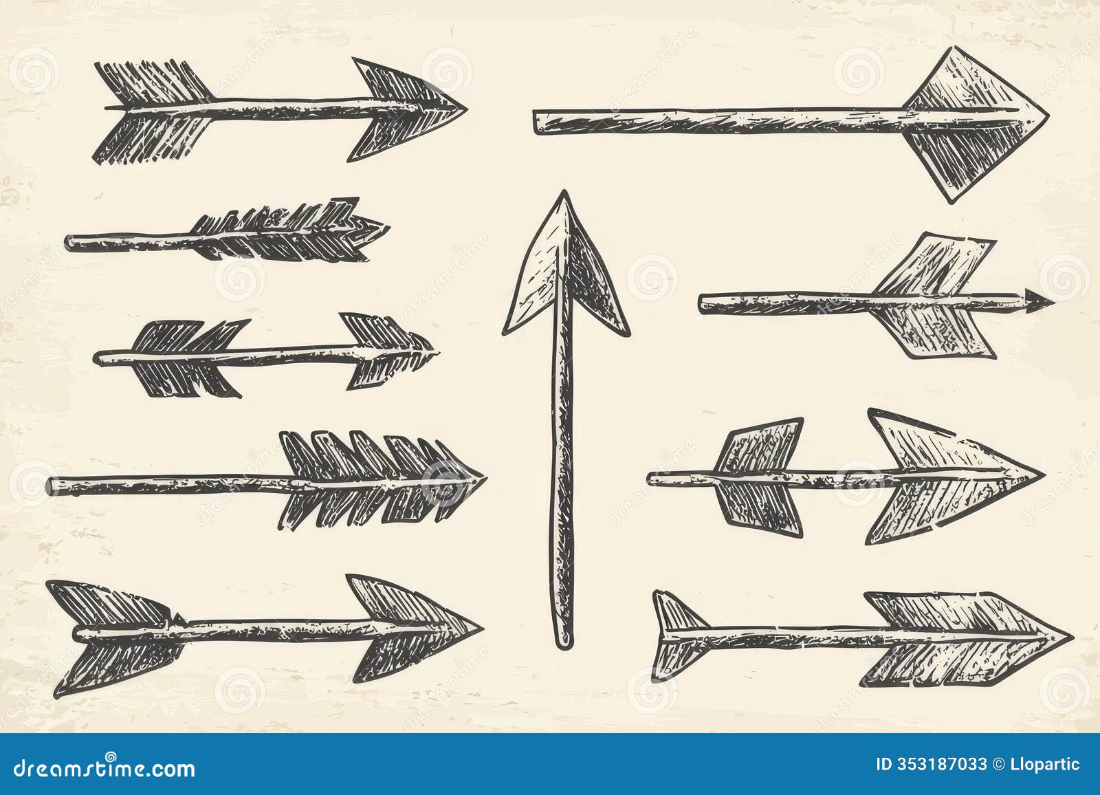 Assortment of Hand-drawn Arrows Featuring a Range of Styles and ...
