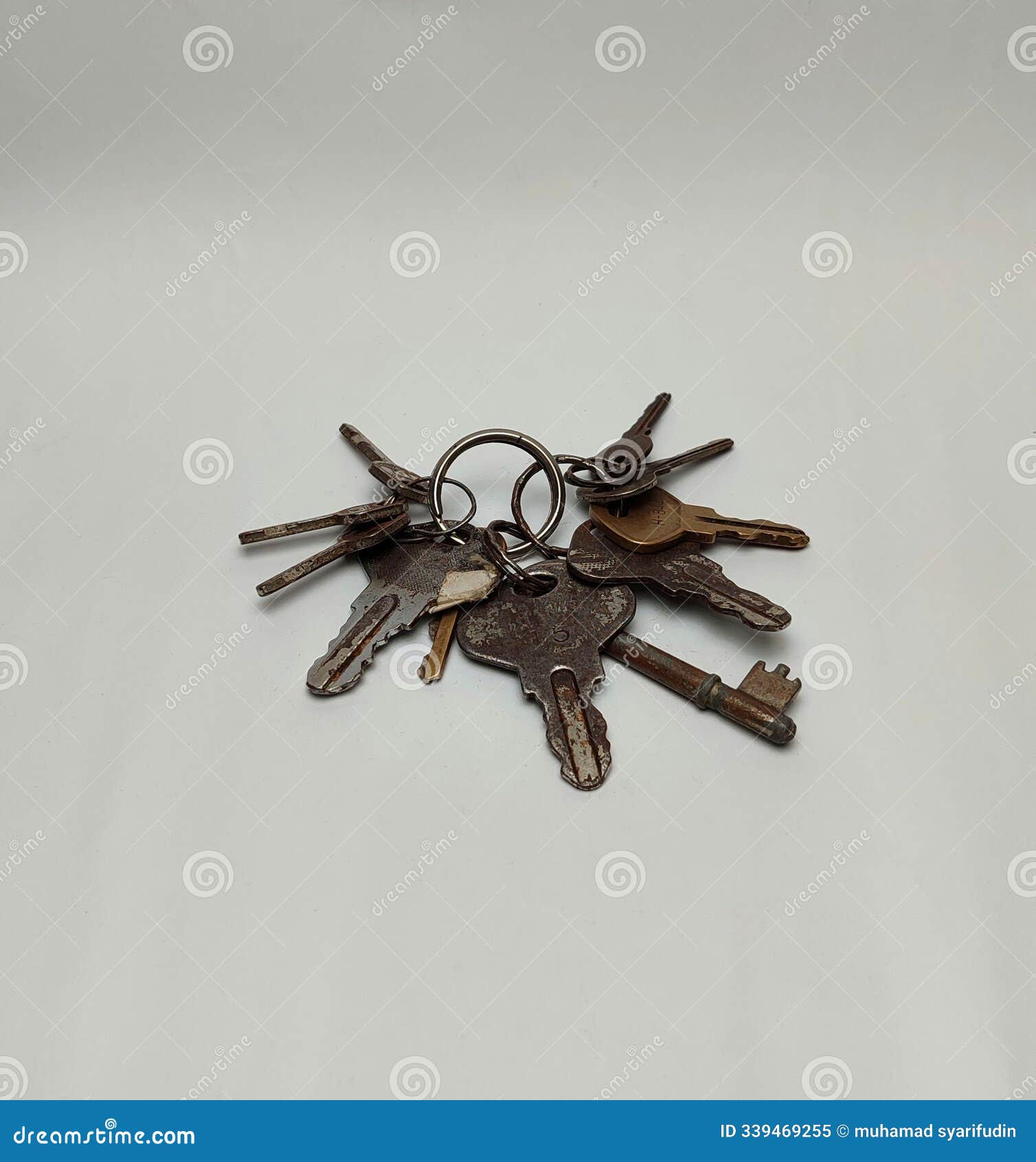 A Collection of Various Keys in One Ring Stock Image - Image of ...