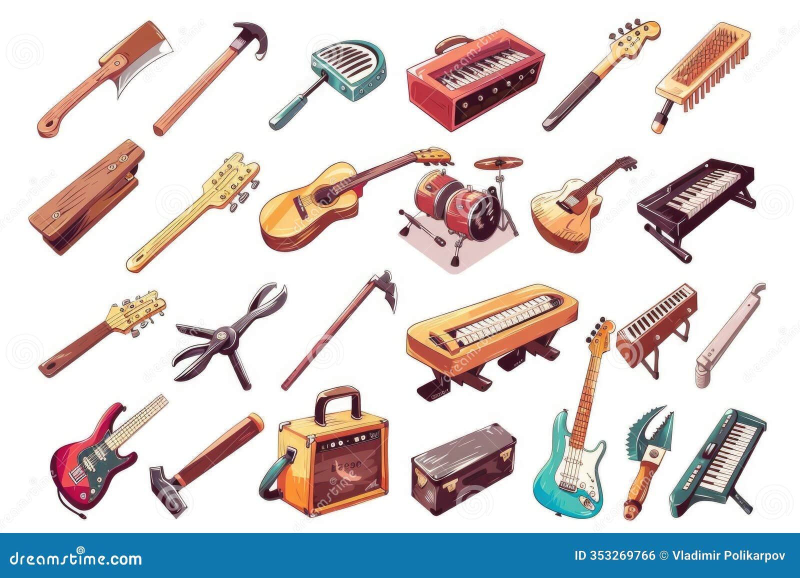 A Collection of Various Musical Instruments, Perfect for Music-related ...