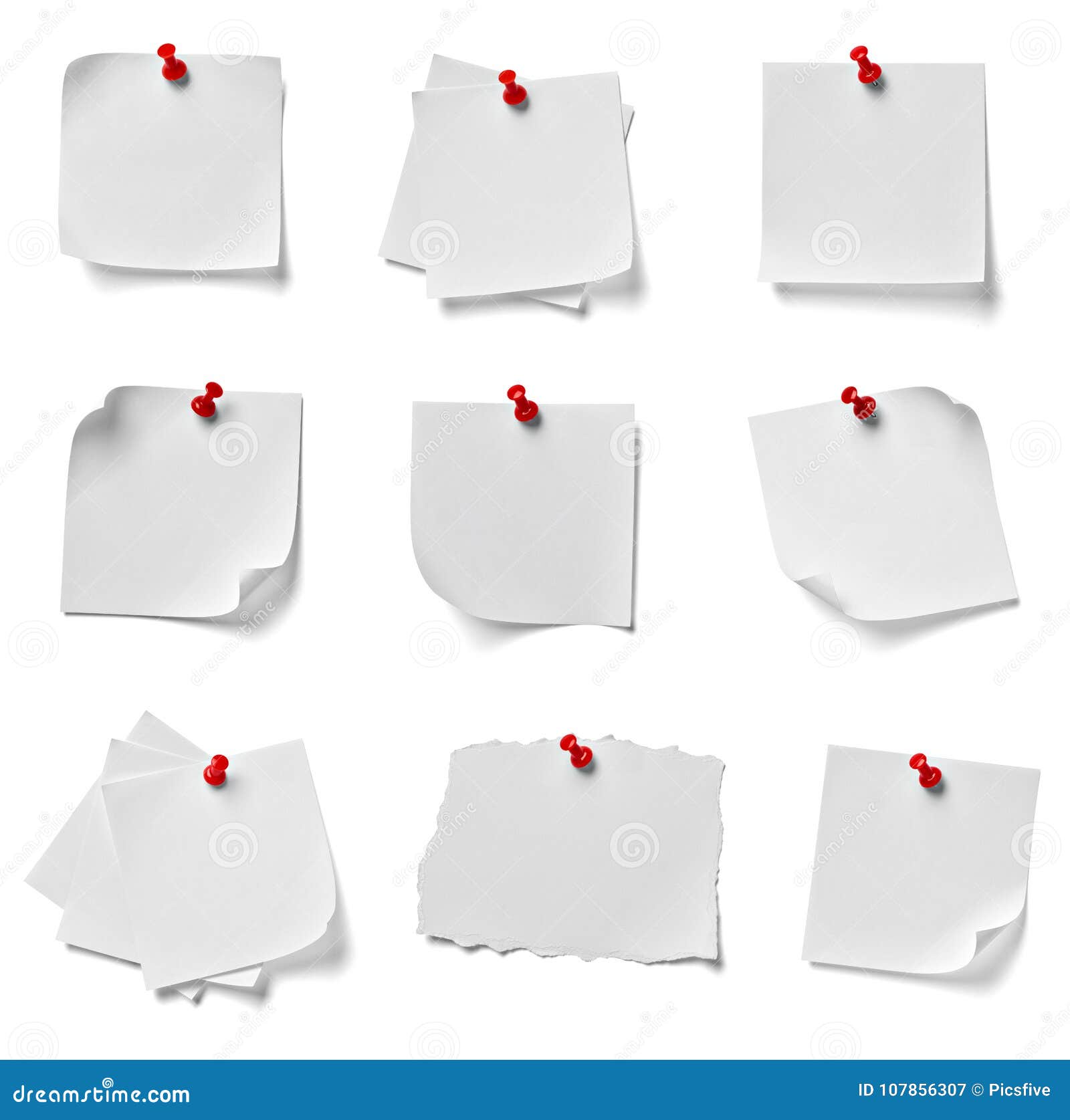 Note Paper Push Pin Message Stock Image - Image of notice, drawing ...