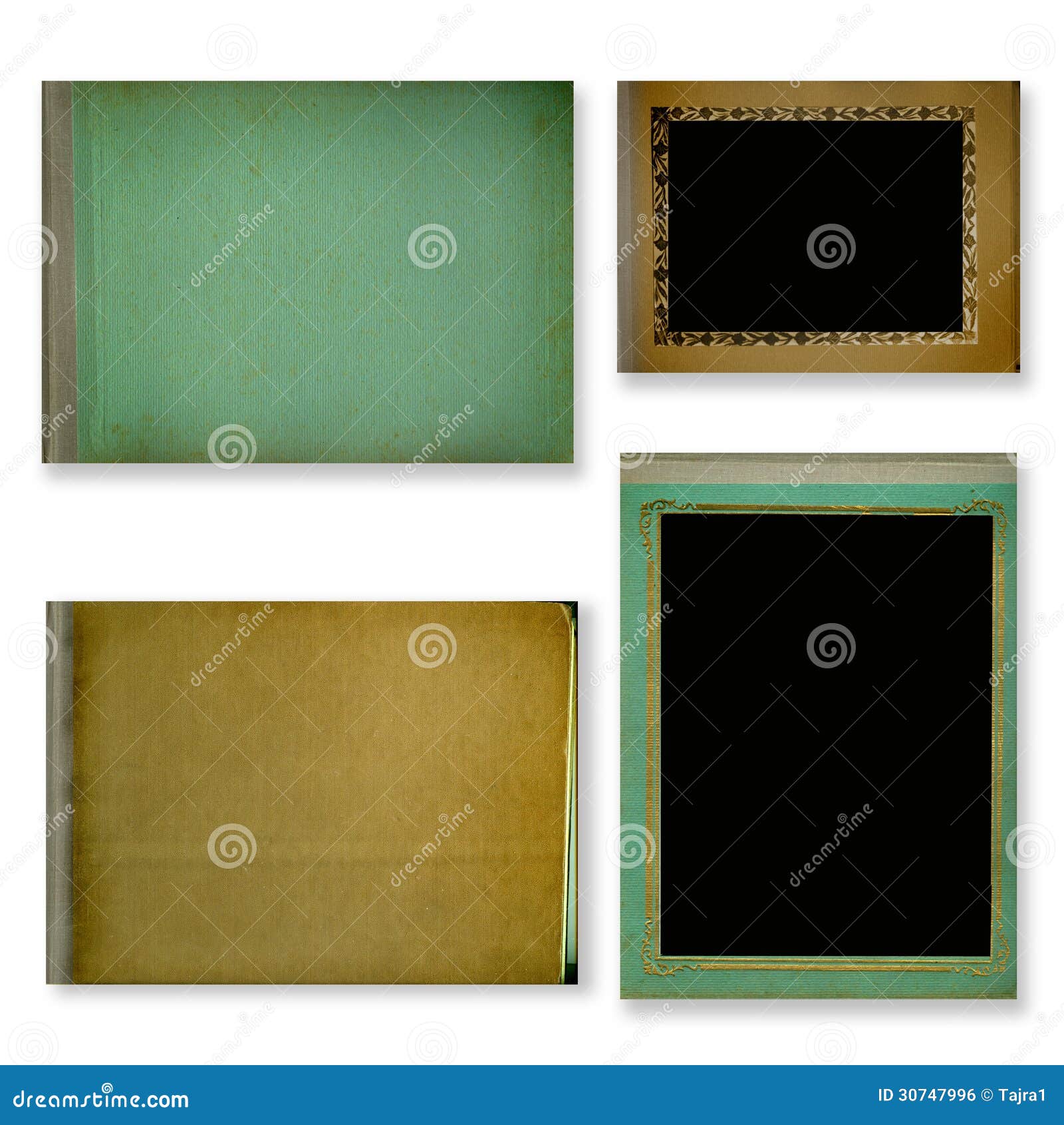 Collection of Various Old Photos Album Pages Stock Illustration ...