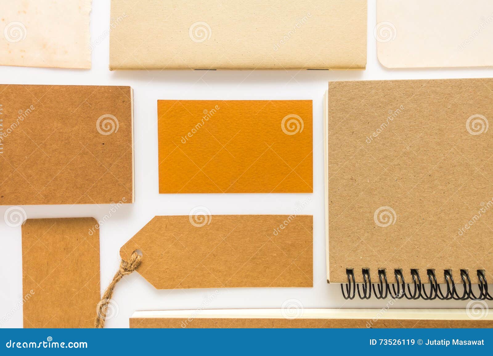 Collection of Various Paper, Cardboard, Tag, Card and Book with Stock ...