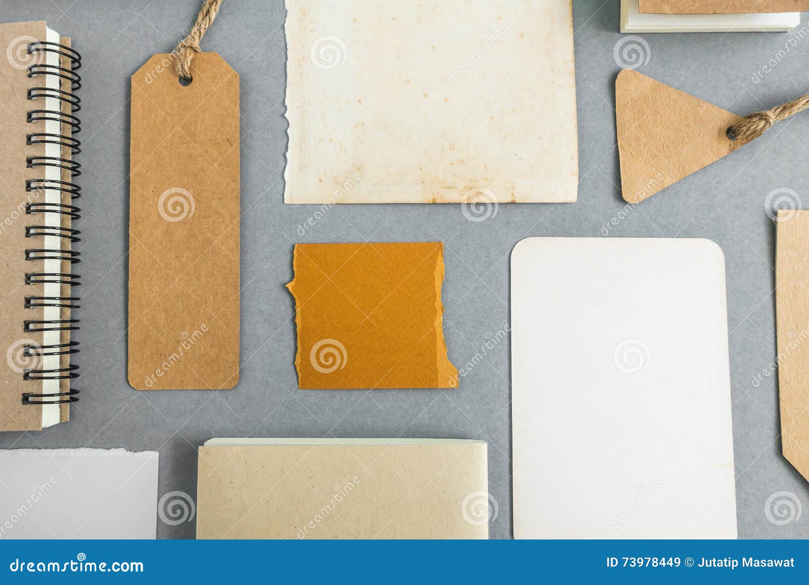 Collection of Various Paper, Cardboard, Tag, Card and Book with Stock ...