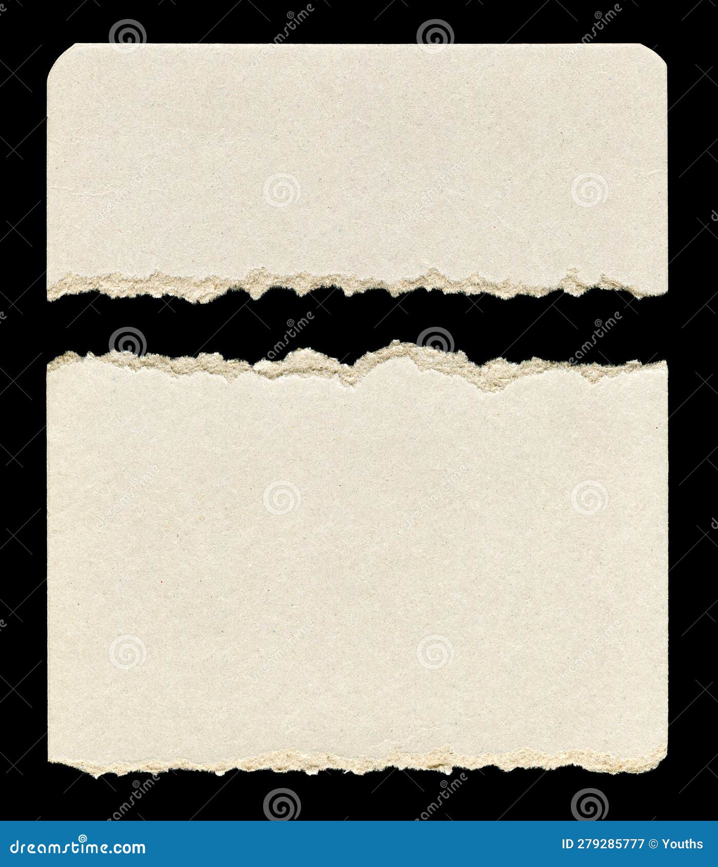Collection of Various Pieces of Note Paper on Black Stock Image - Image ...