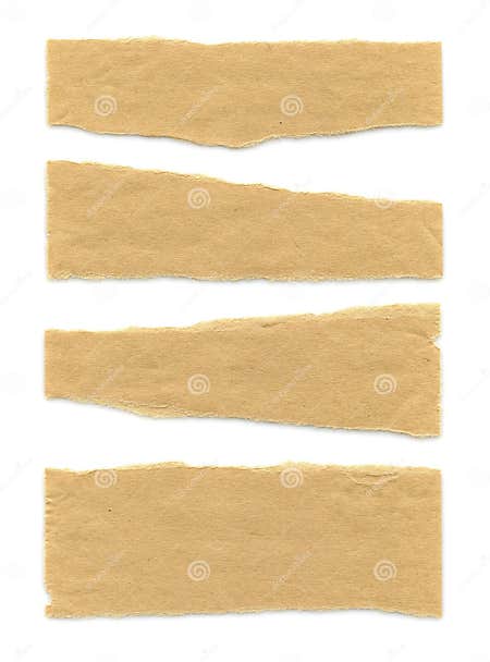 Collection of Various Pieces of Note Paper on White Stock Photo - Image ...