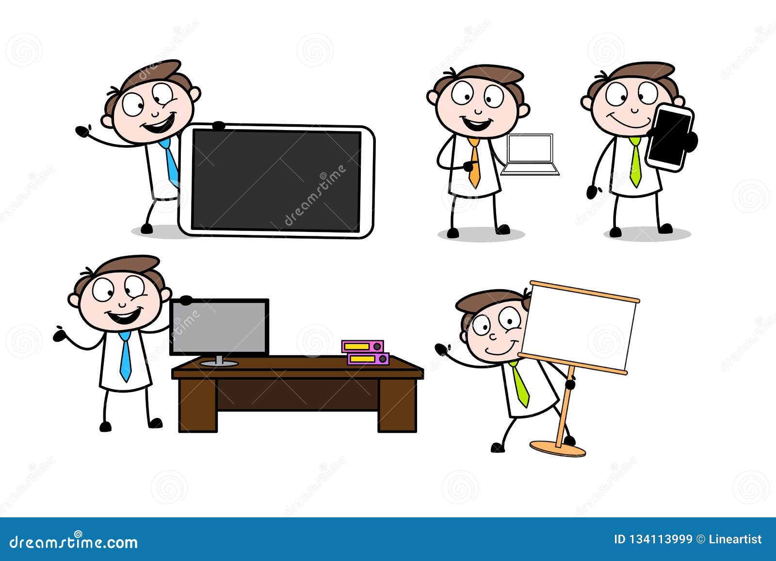 Collection of Various Presentation Cartoon Professional Stock ...