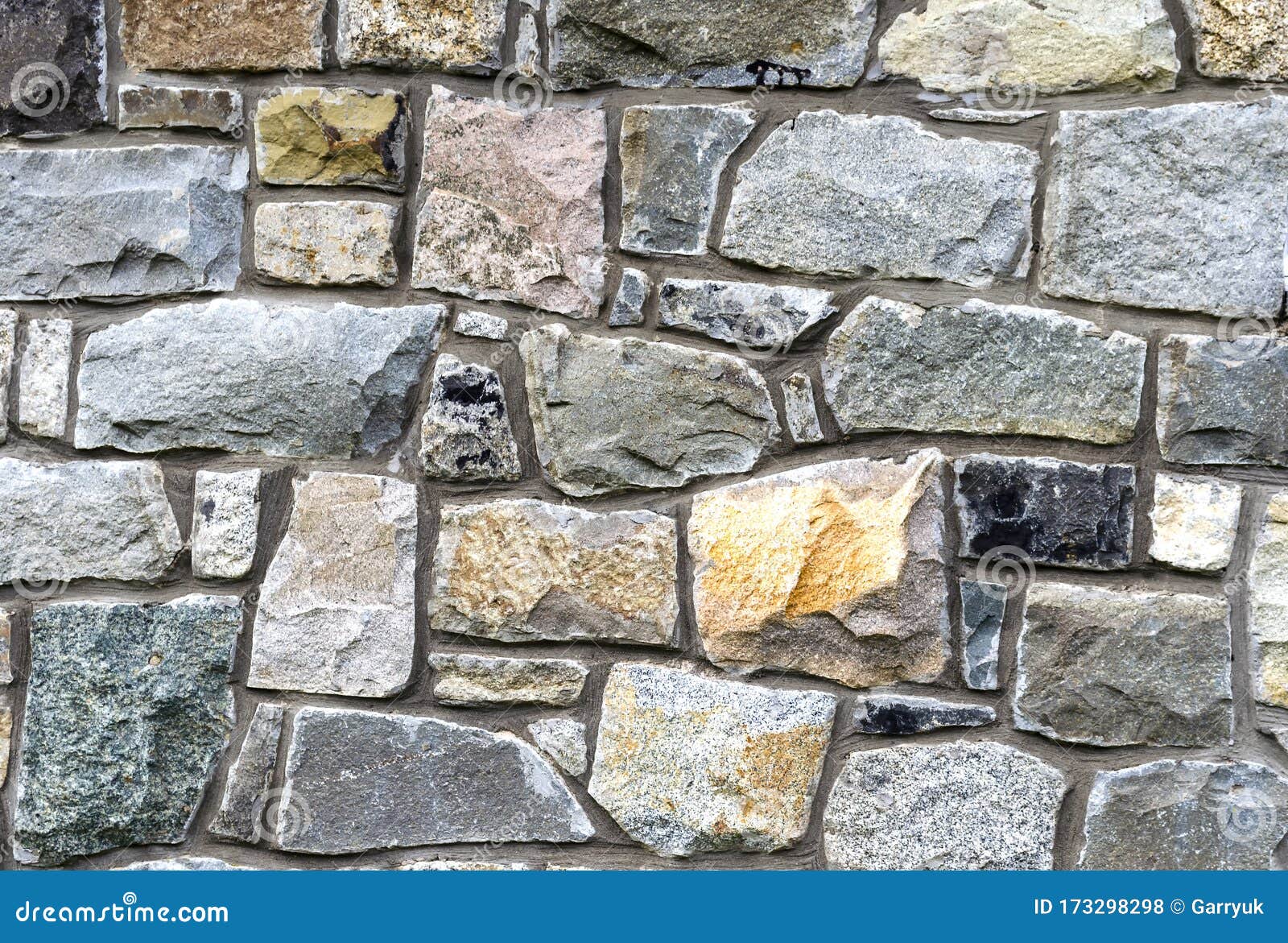 A Collection of Various Sizes and Kinds of Stone Cemented into a Stone ...