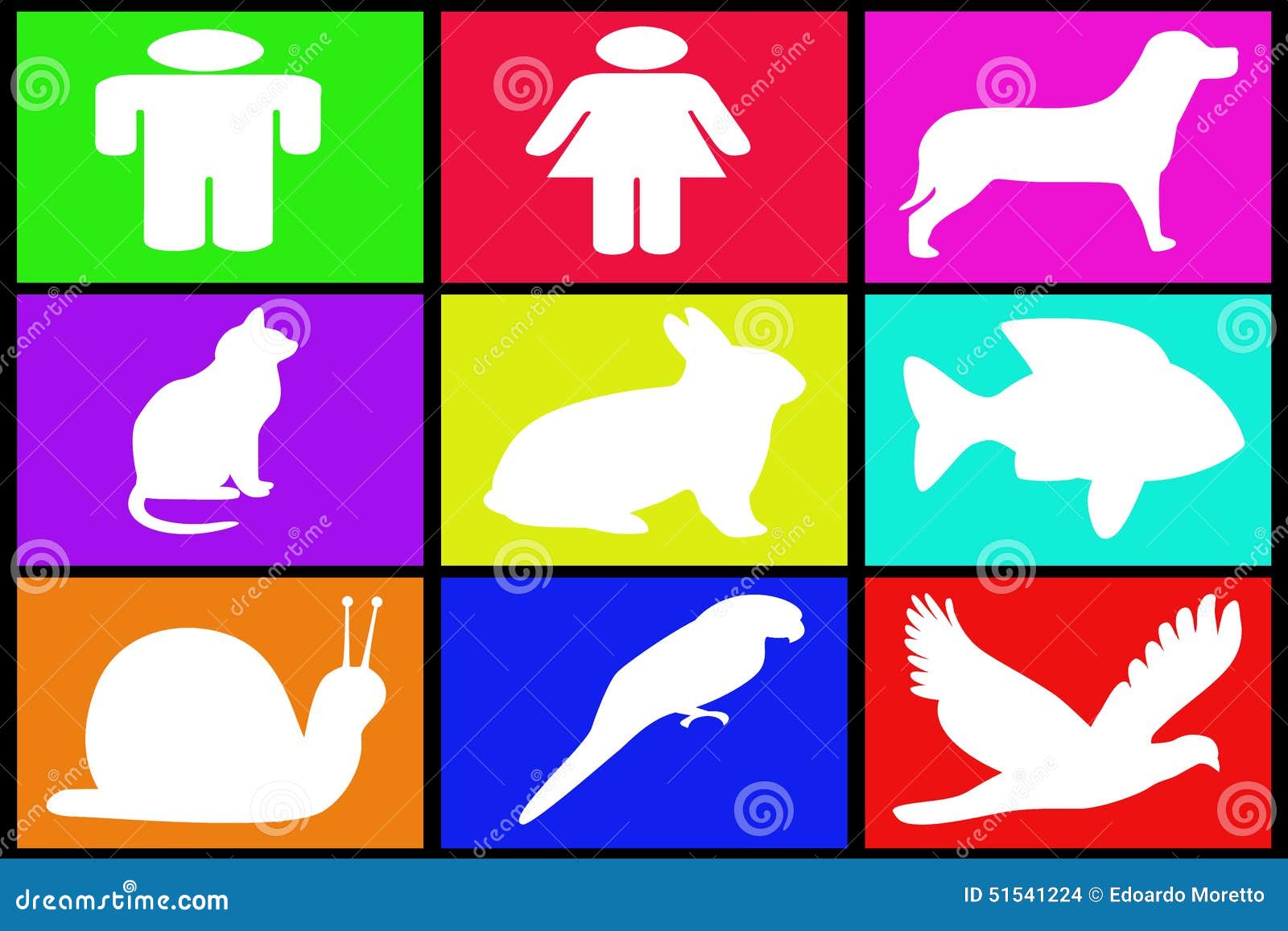 Collection of Various Symbols Stock Illustration - Illustration of ...