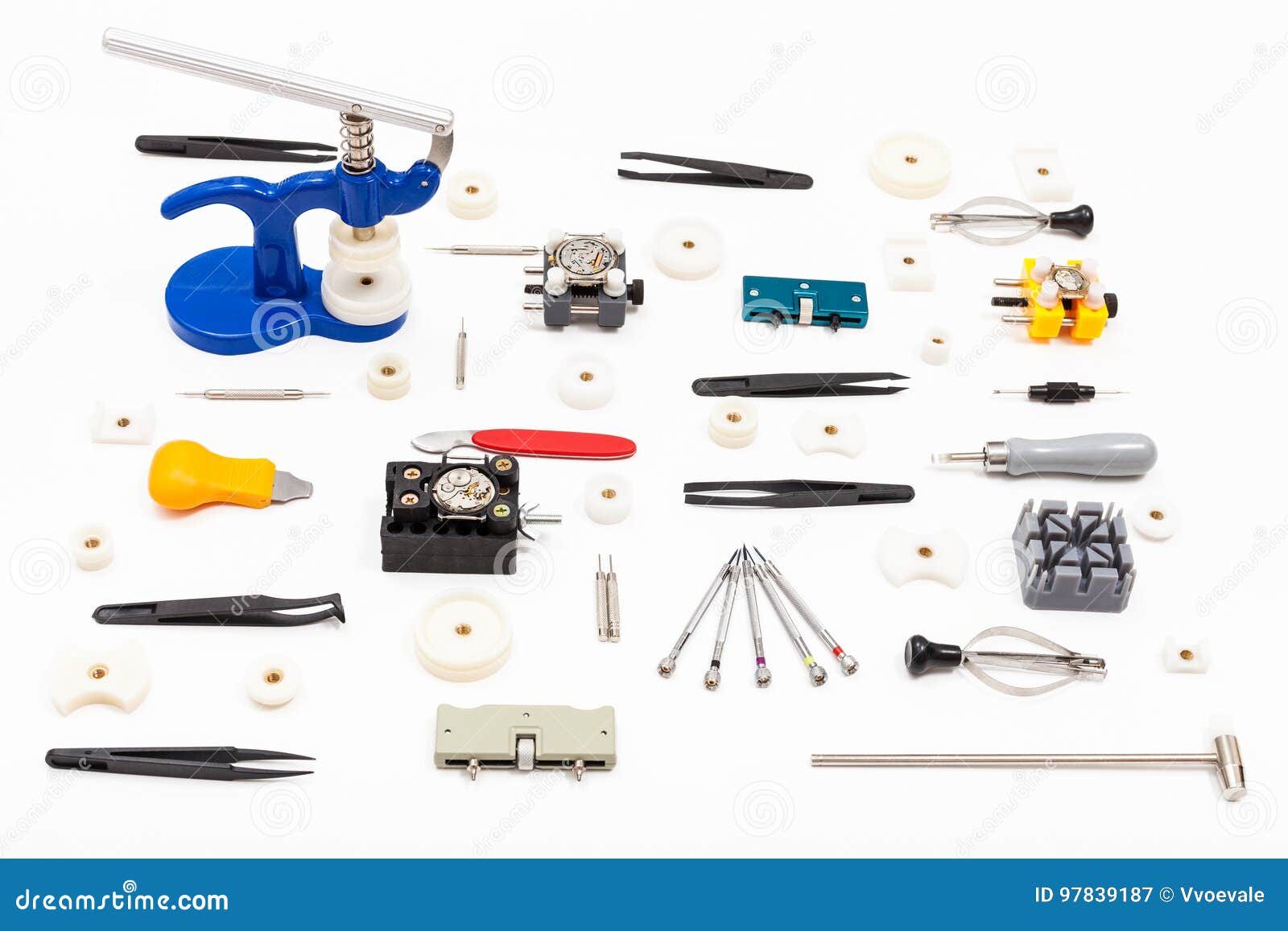 Collection of Various Tools for Watch Repairing Stock Image - Image of ...
