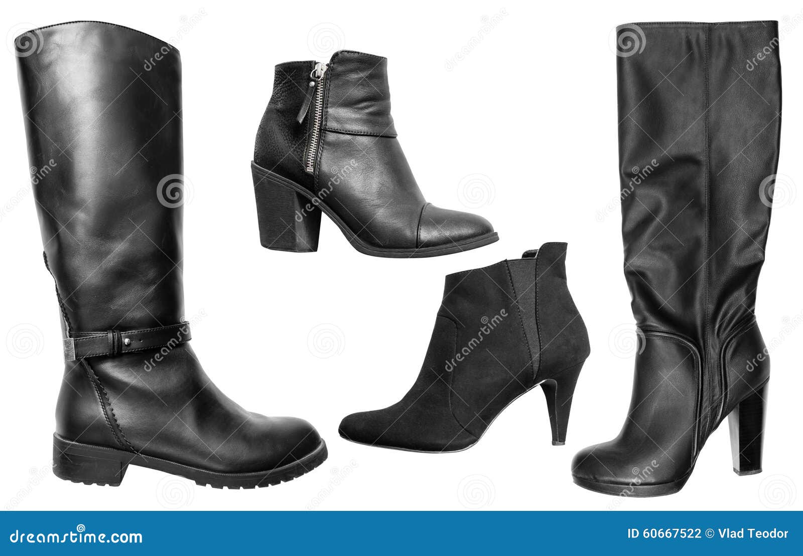 Collection of Various Types of Female Shoes Stock Photo - Image of ...