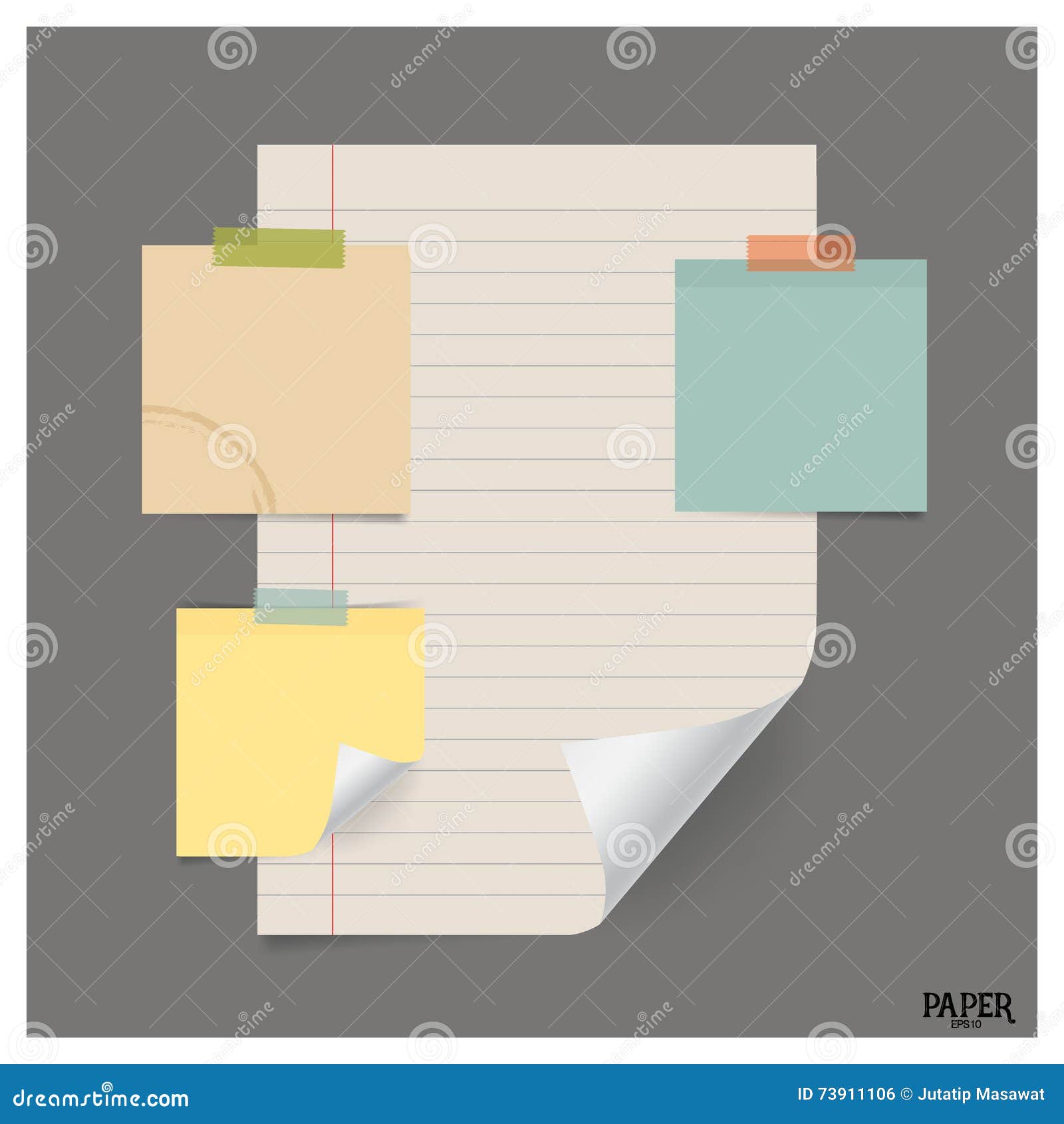 Collection of Various Vintage Papers (paper Sheets, Note Paper), Ready ...