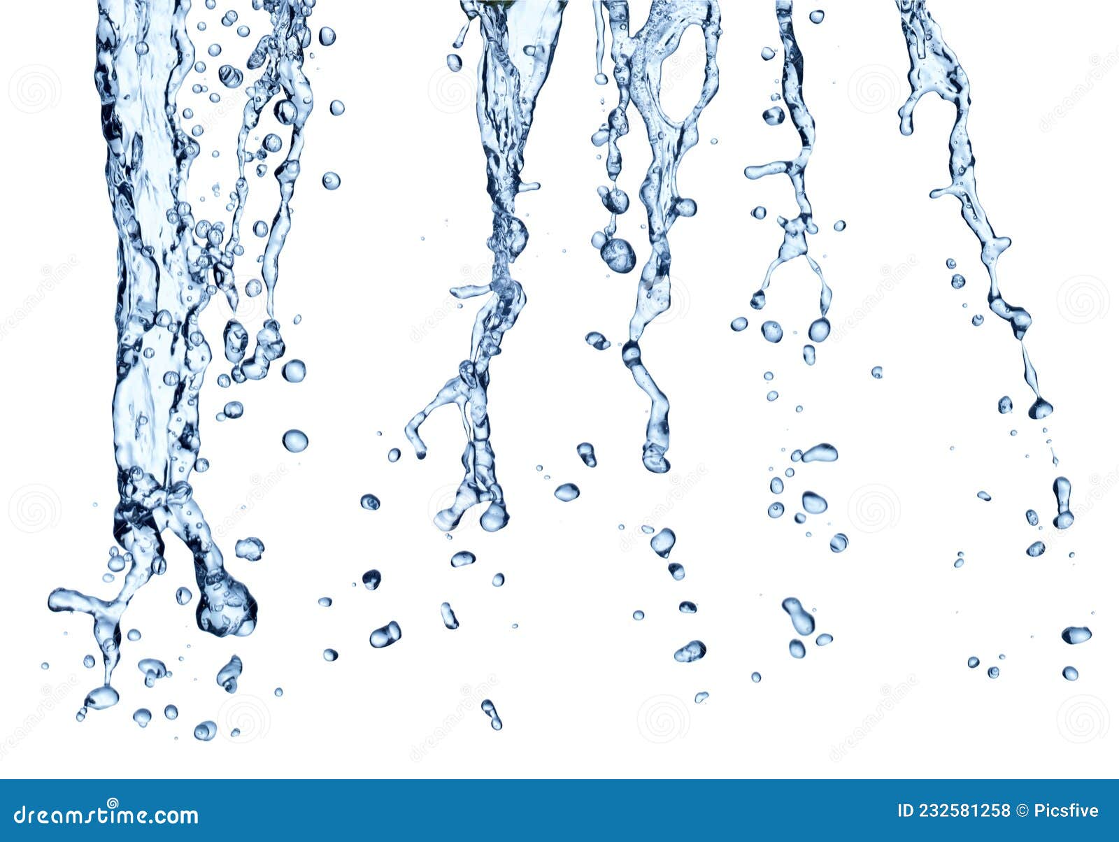 Water Splash Drop Blue Liquid Bubble Stock Photo - Image of white, blue ...