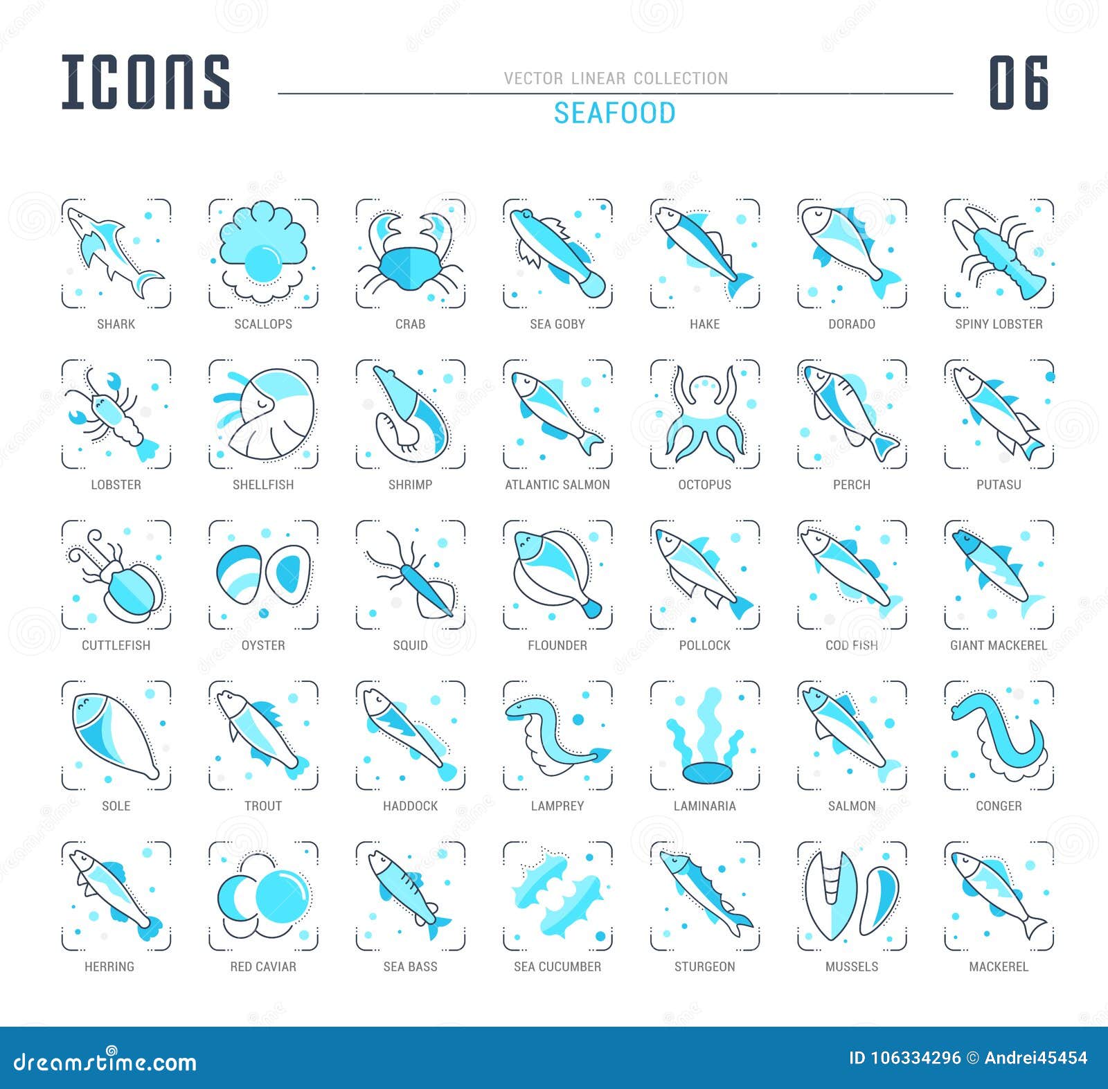 Set Blue Line Icons of Oils. Stock Illustration - Illustration of flax ...