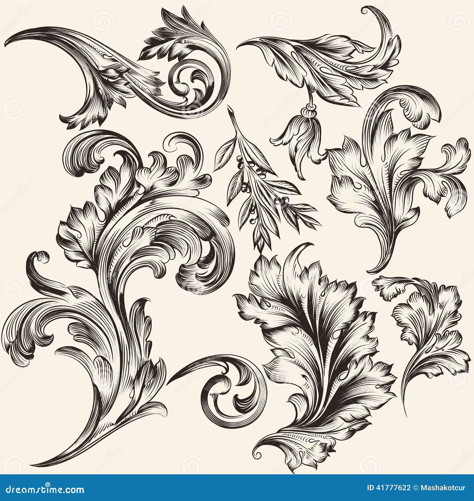 Collection of Vector Flourishes Stock Vector - Illustration of ... Collection of Vector Flourishes Stock Vector - Illustration of ...