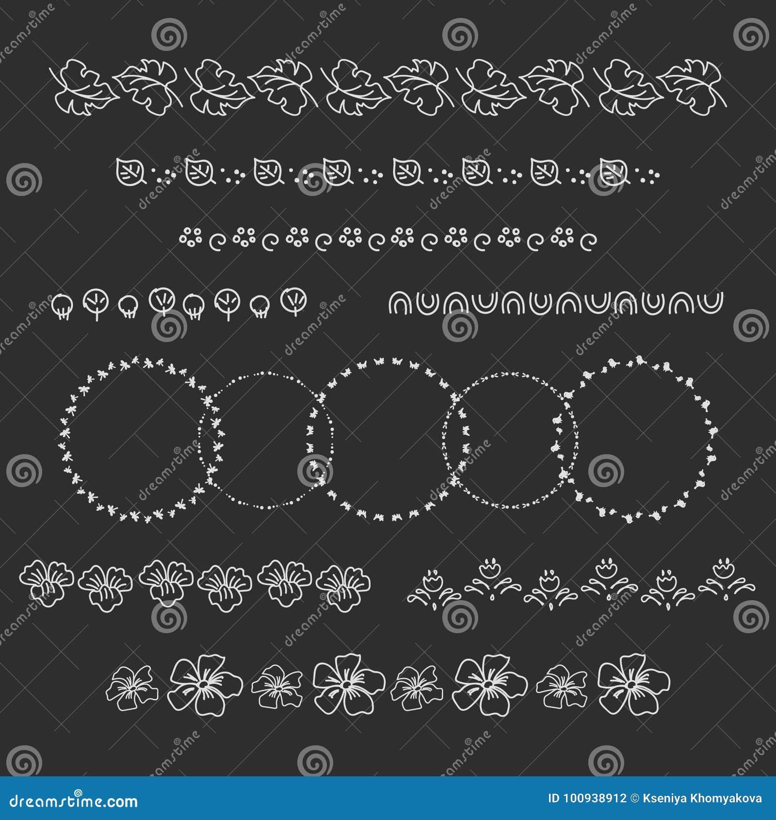 Universal Element for Border Stock Vector - Illustration of badge ...