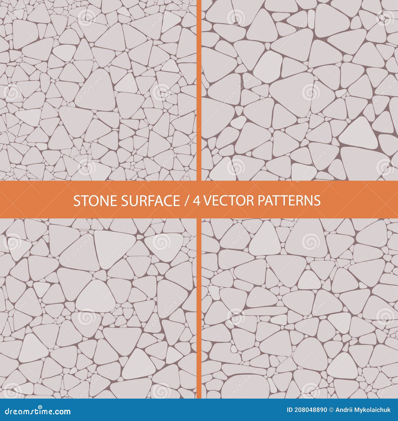 Set of Vector Graphic Seamless Stone Surface Textures Stock Vector ...
