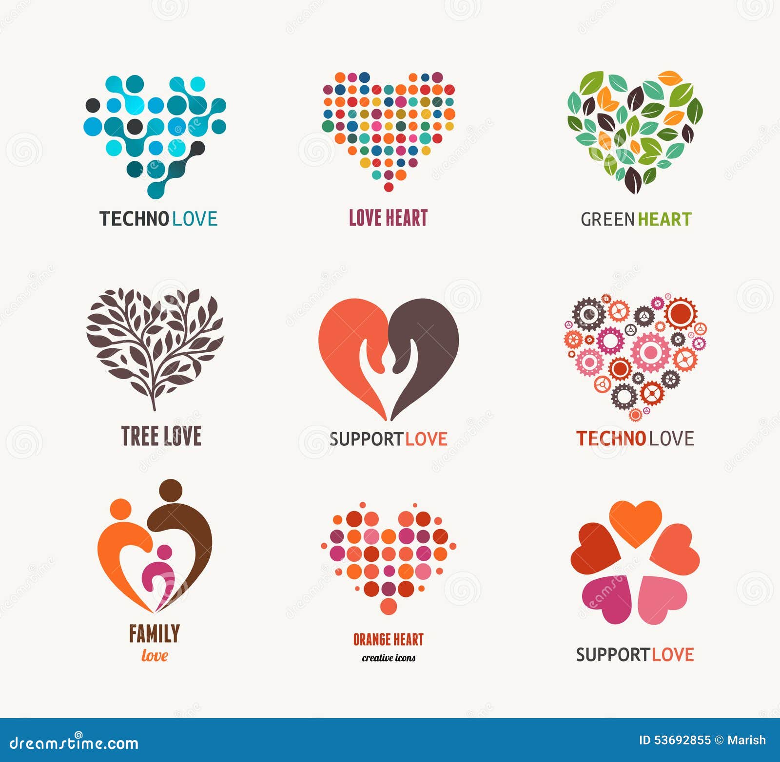 Collection of Vector Heart Icons and Symbols Stock Vector ...