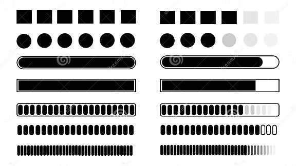 Collection of Vector Icons Loading, Buffering Symbols for Websites ...
