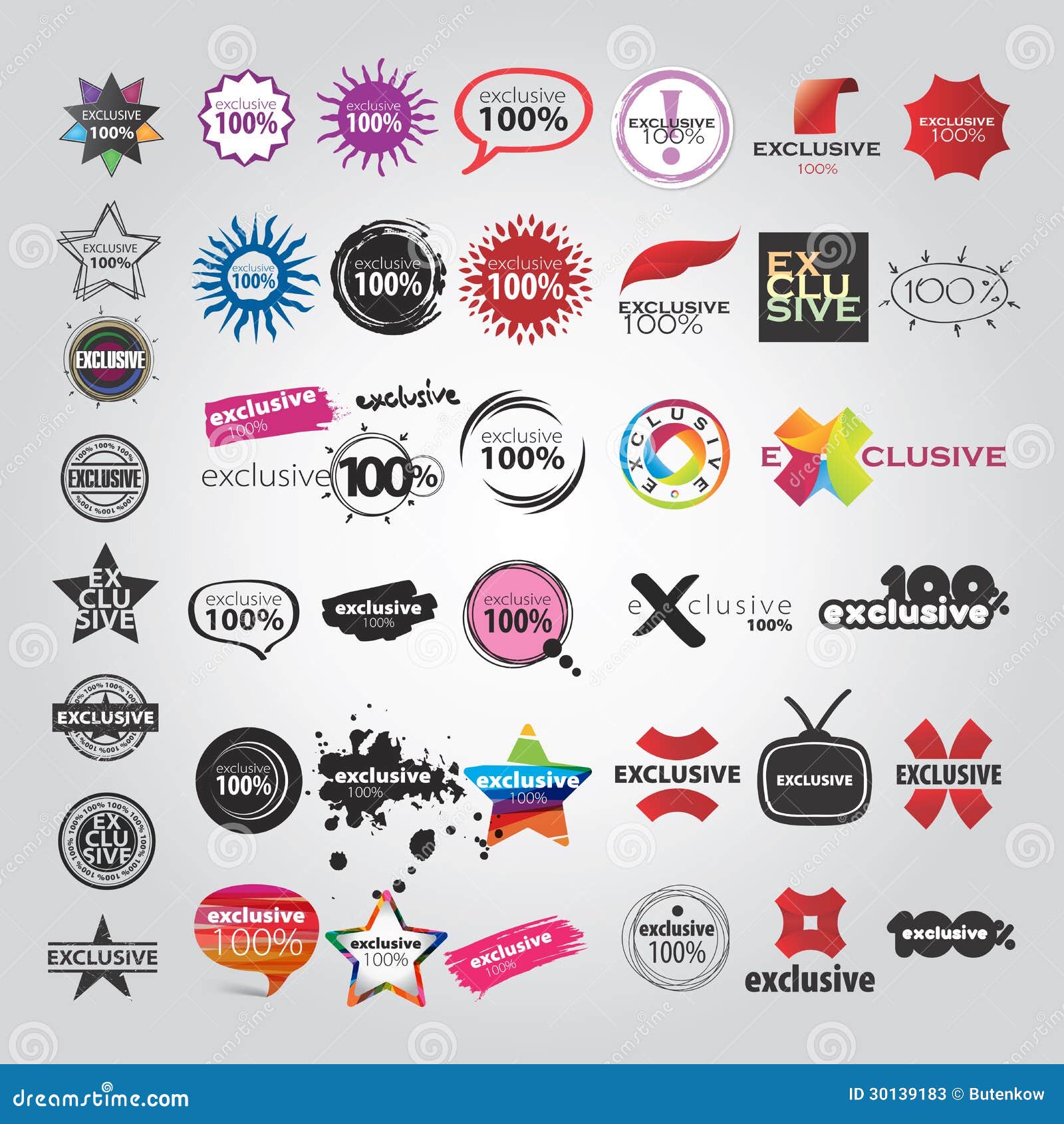 Vector the Collection of Logos Signs Pointers Stock Vector ...