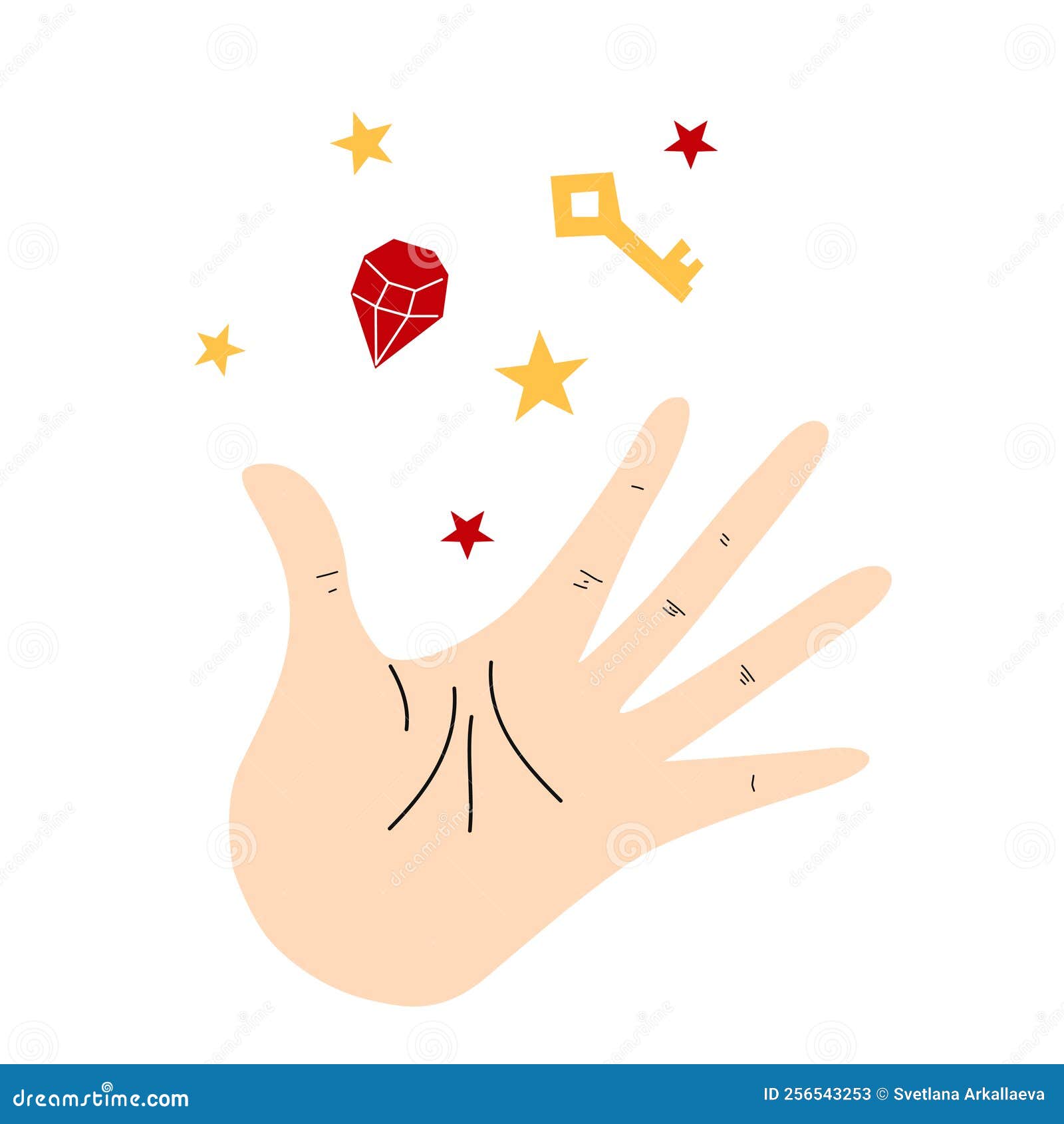 Collection of Vector Magic Fairy Tale Elements, Icons and Illustrations ...