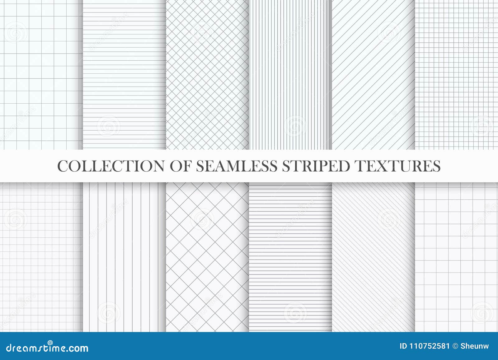 Collection of Vector Seamless Striped Textures. Similar To Paper Stock ...
