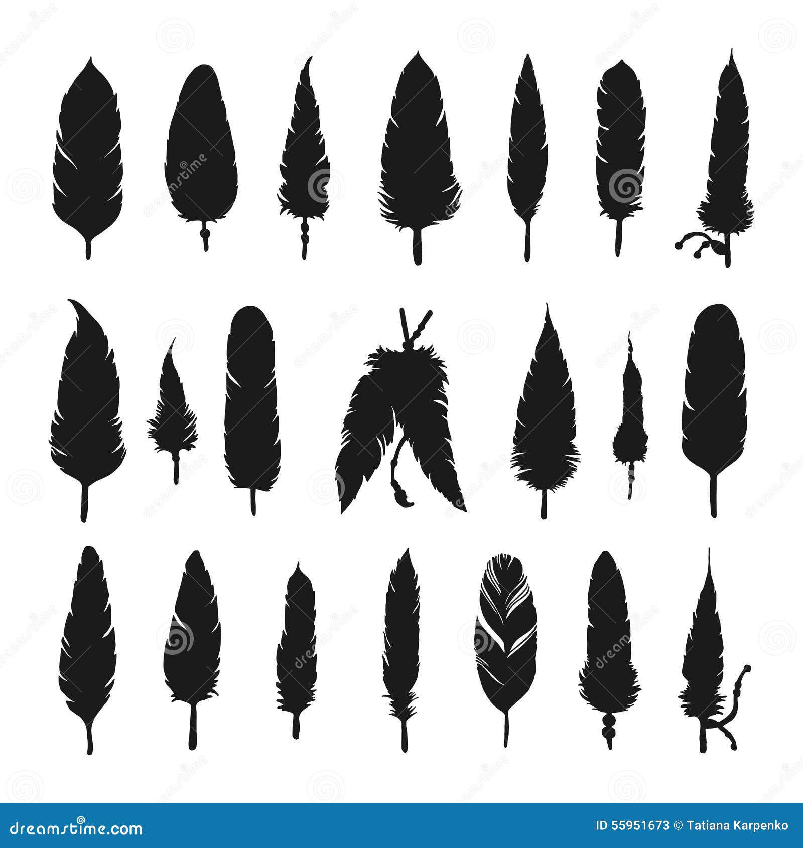 Indian Feather Silhouette
