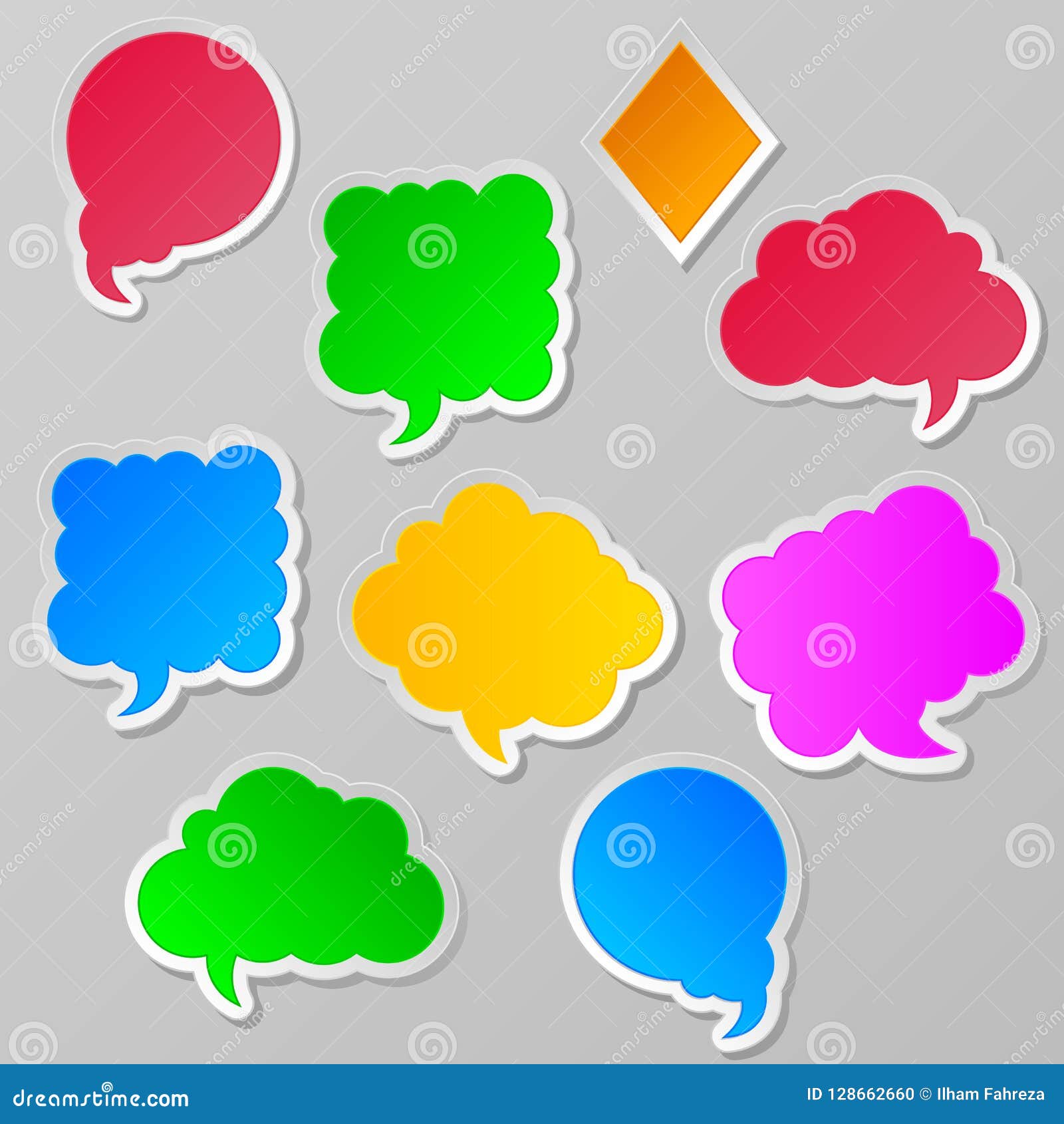 A Collection of Vector Speech and Thought Communication BubblesA ...