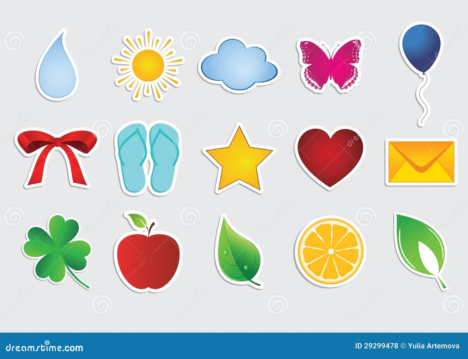 Collection of Vector Stickers Stock Vector - Illustration of design ...