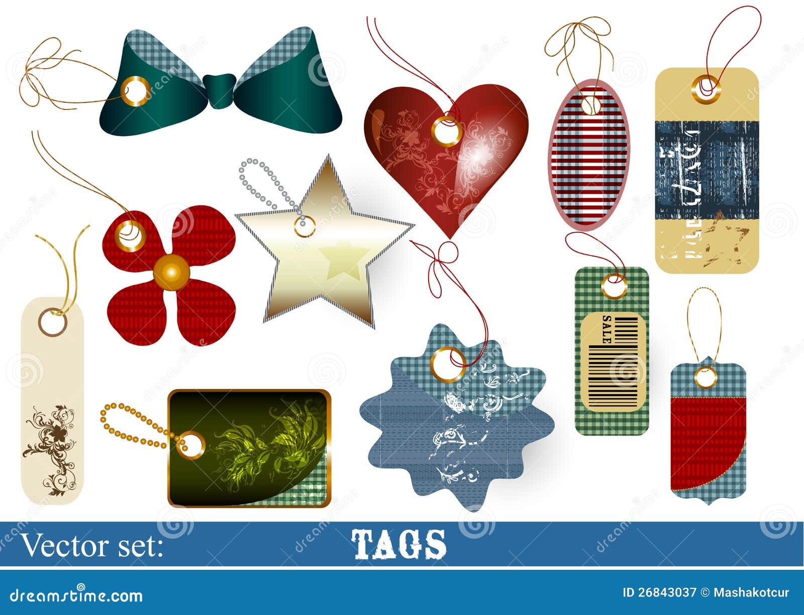 Collection of Vector Tags for Design Stock Vector - Illustration of ...