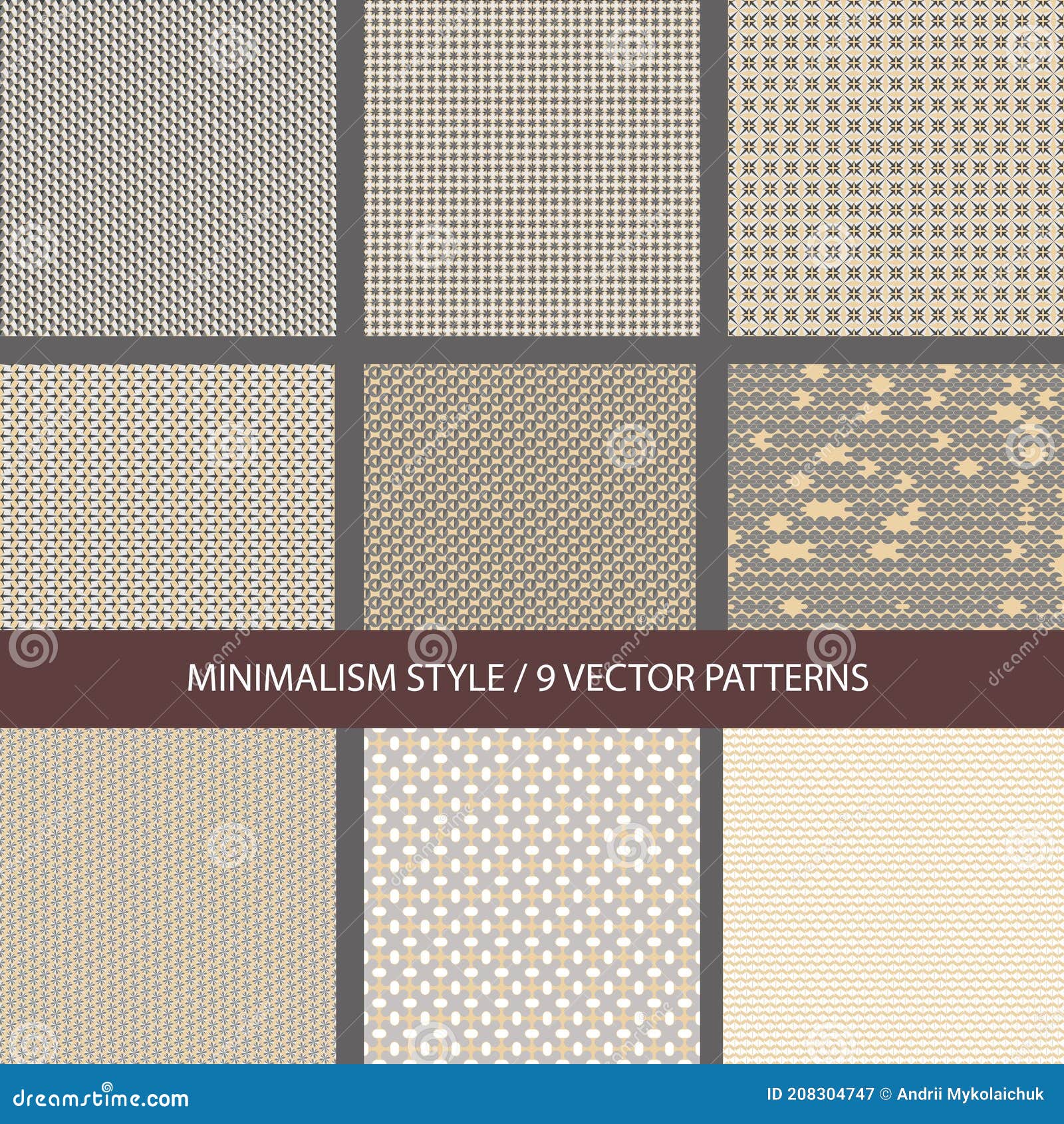 Set of Vector Textures Minimalist Style Stock Vector - Illustration of ...