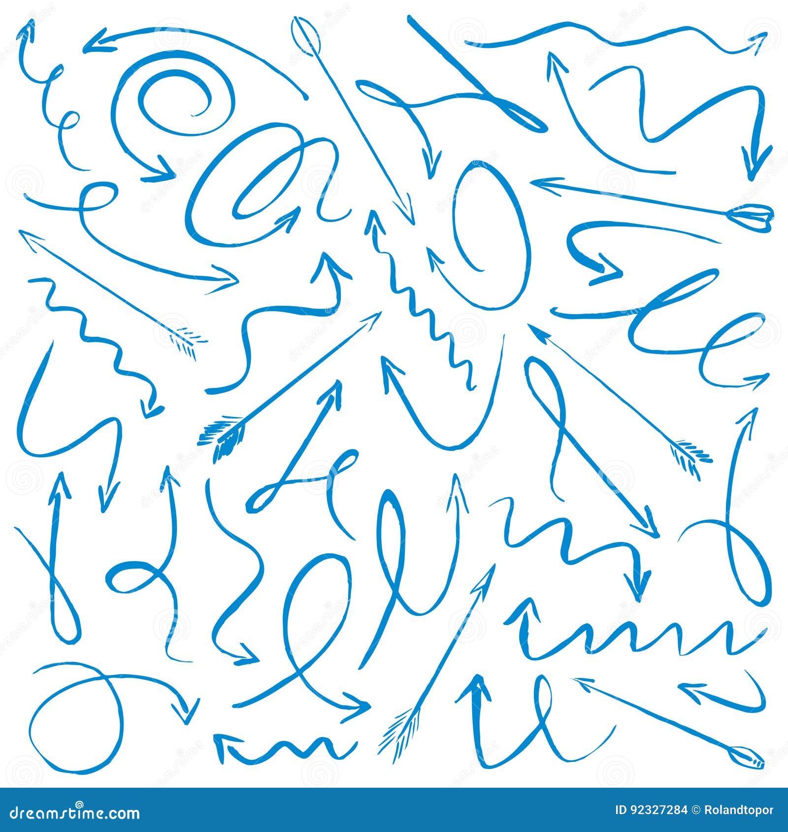 Collection of Vector White Arrows Stock Vector - Illustration of ...