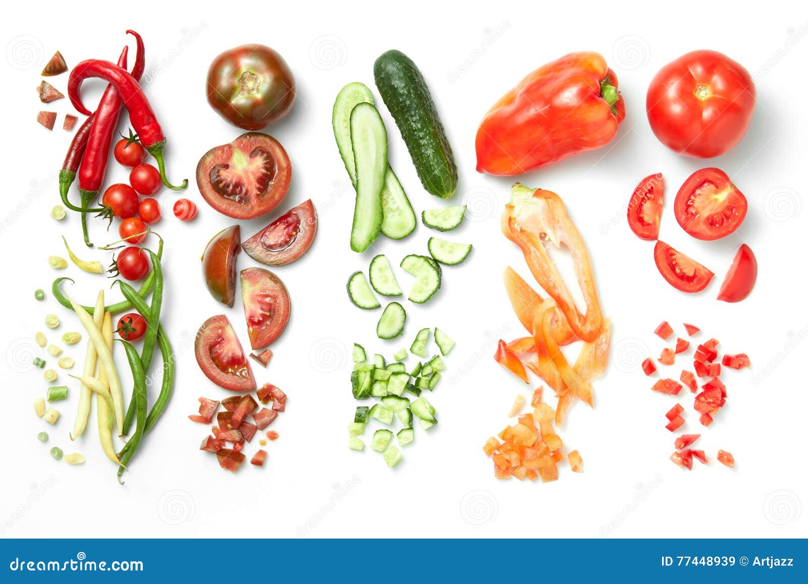 Collection of Vegetables Isolated on White Background Stock Image ...