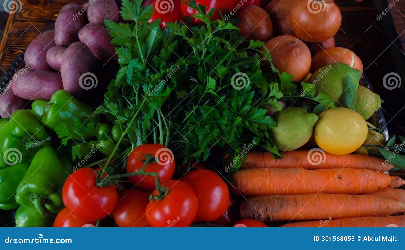 Collection of Vegetables of Various Types Stock Image - Image of diet ...