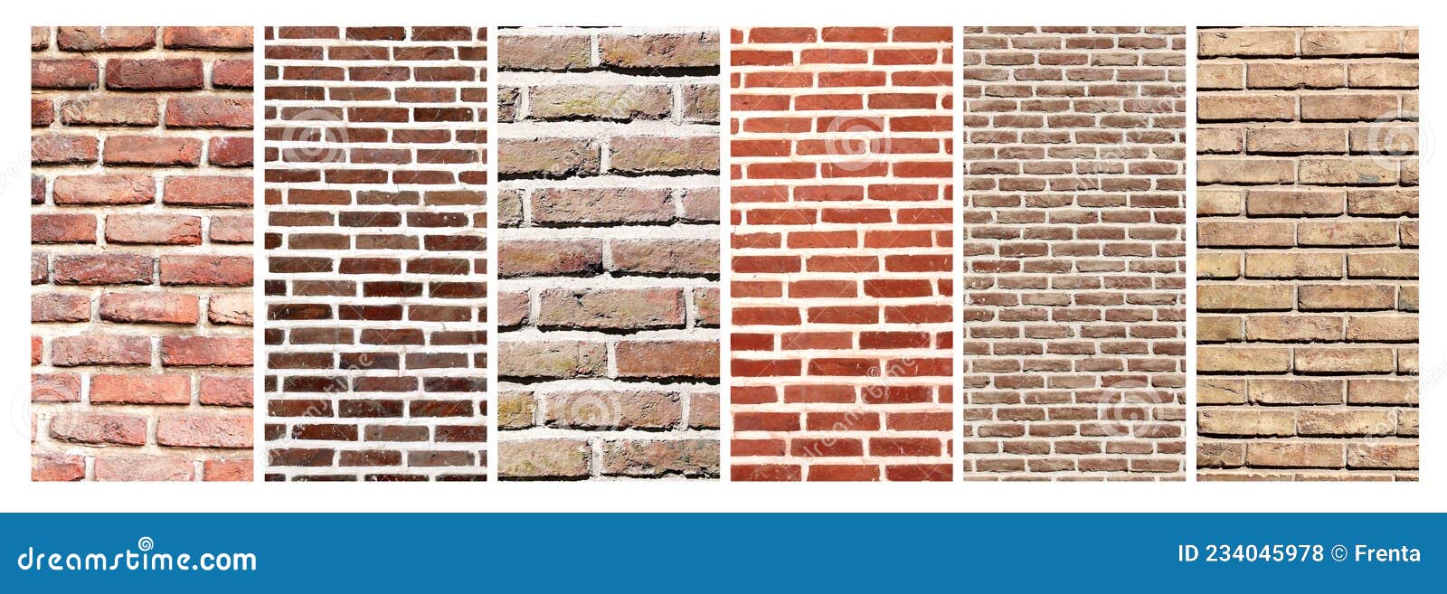 Set of Vertical Banners with Textures of Brick Walls Stock Photo ...