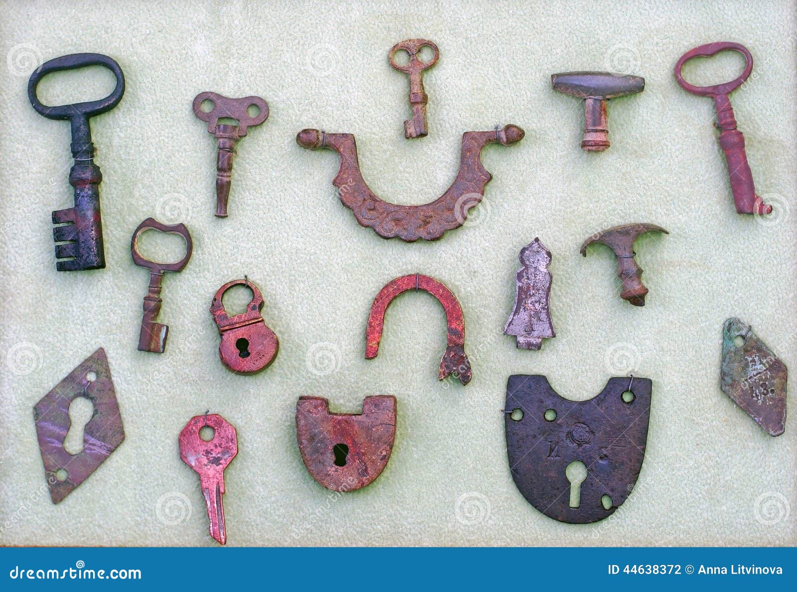 A Collection of Very Old Keys and Locks Stock Photo - Image of lock ...
