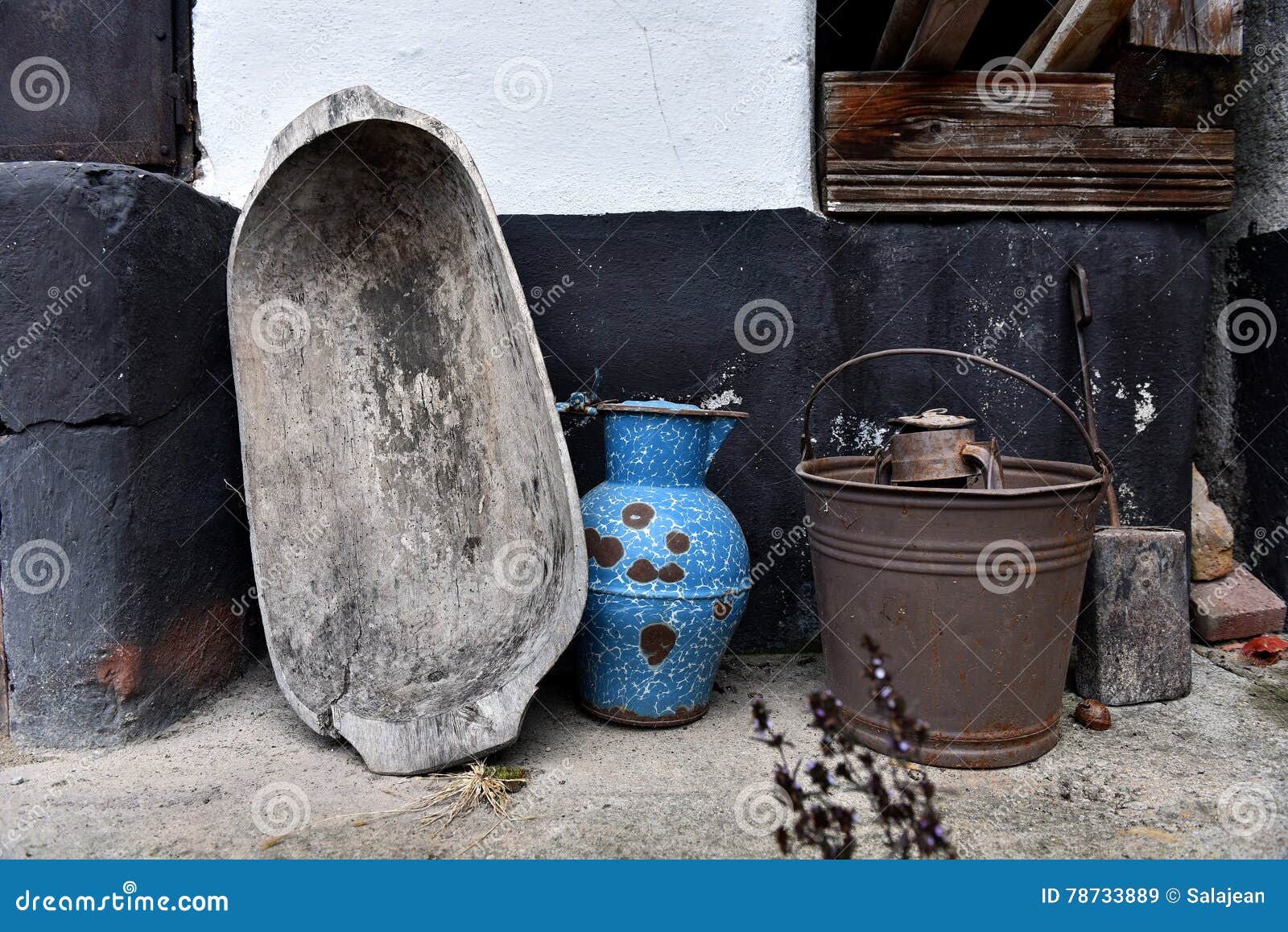 Collection of Vintage Antique Objects Stock Image - Image of iron ...