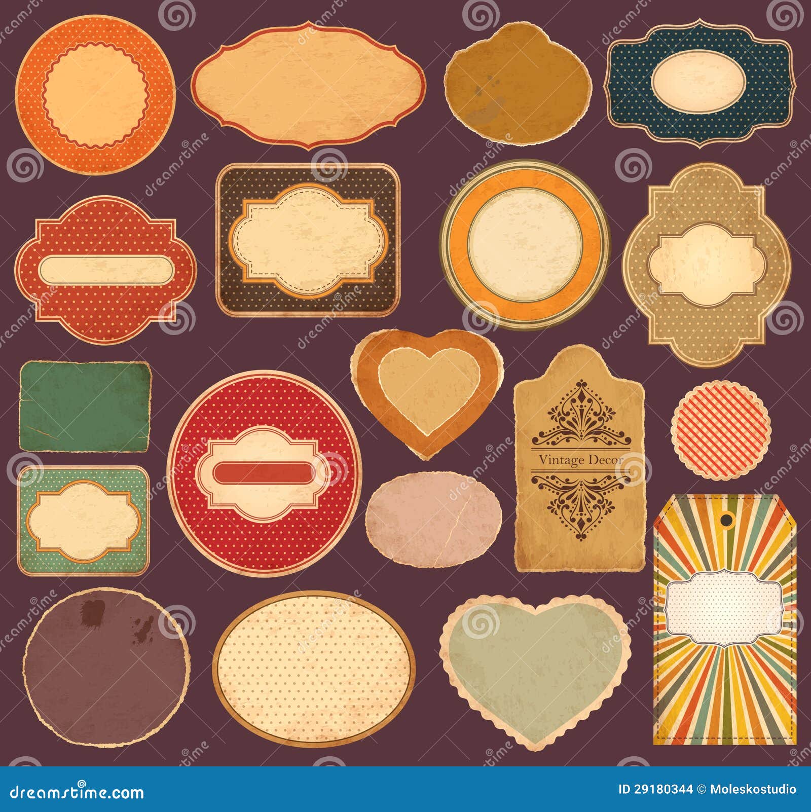 Collection: Vintage and Retro Labels Stock Vector - Illustration of ...
